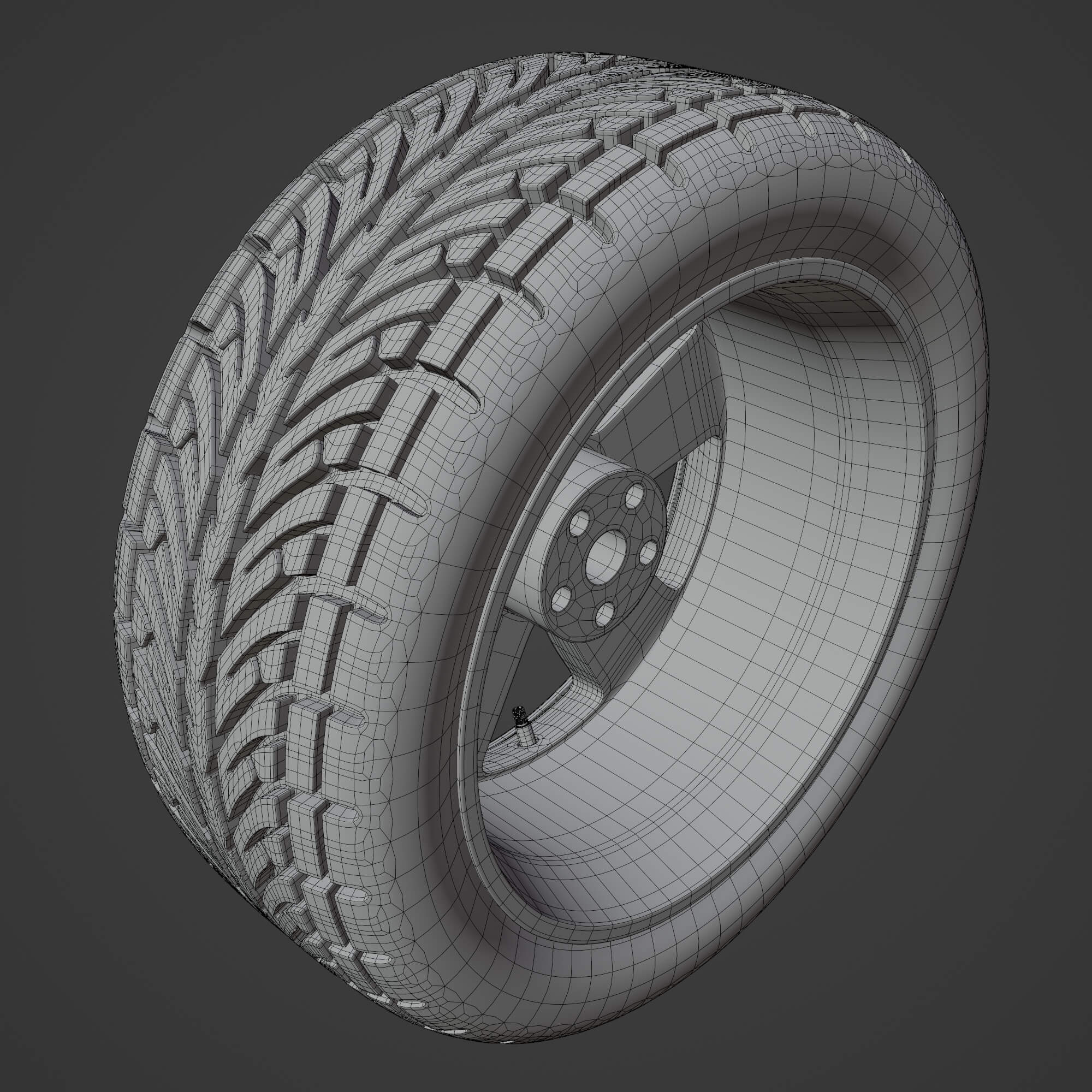 Wheel 3D Model by 3DModelingCorp