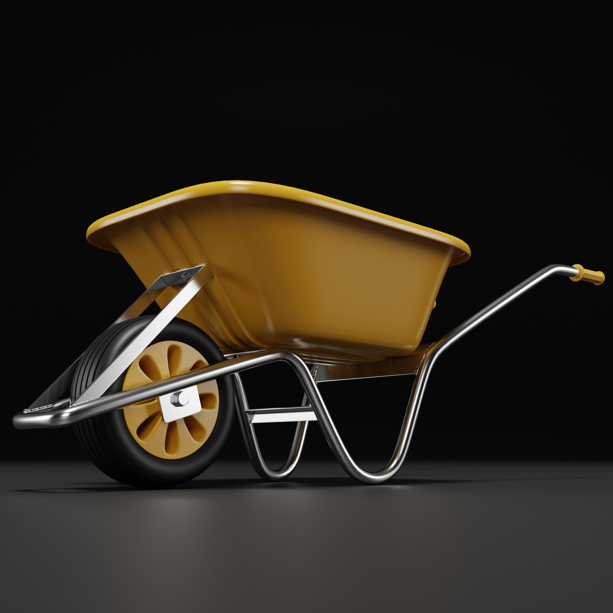 Wheelbarrow 3D by 3DModelingCorp