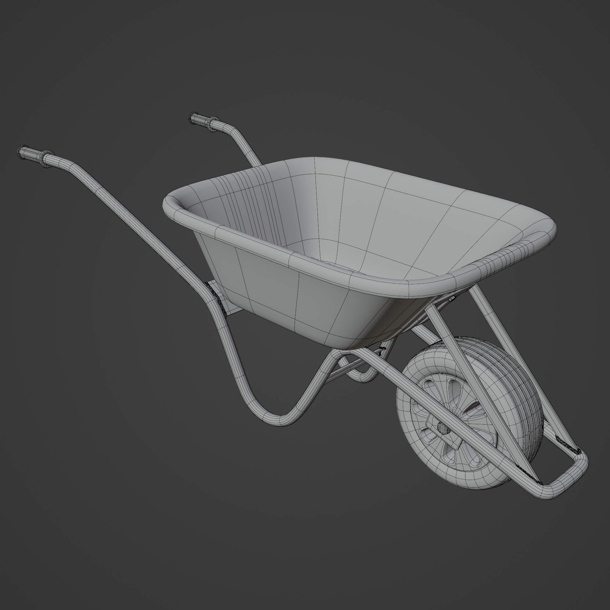 Wheelbarrow 3D by 3DModelingCorp