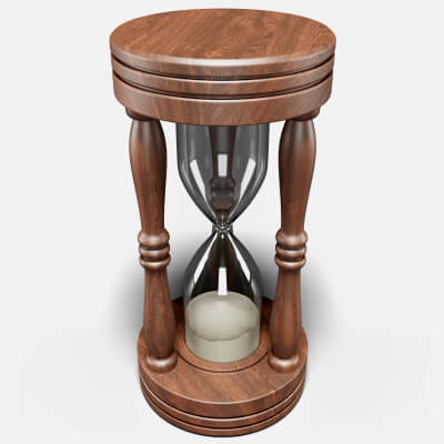 Wooden Hourglass Sand Timer - 3D Model by 3DModelingCorp