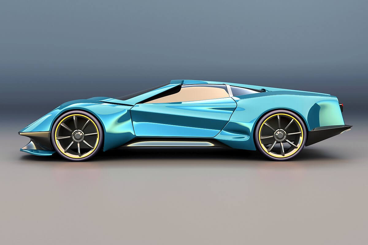 Akariox concept car 3D Render, Digital Art by 3dmodelsbyme