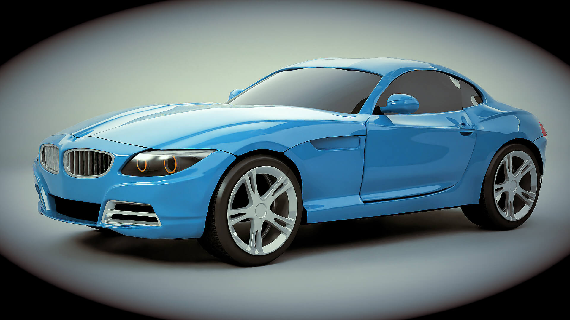 BMW Z4 Retrostyled 3D Render, Digital Art by 3dmodelsbyme