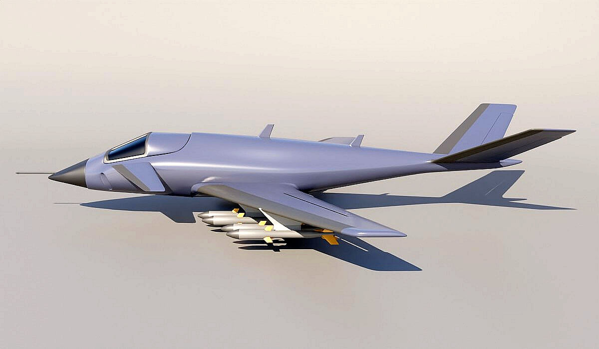 Free Generic Military Jet - Free 3D Model by 3dmodelsbyme