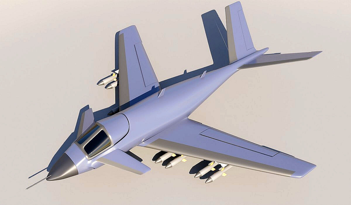 Free Generic Military Jet - Free 3D Model by 3dmodelsbyme