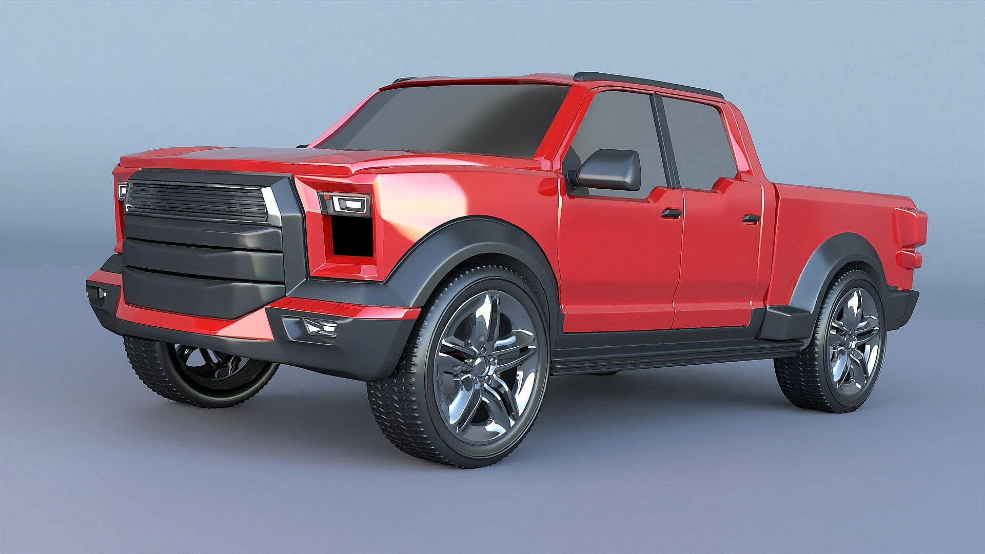 Generic Pickup Truck Concept - 3D Model by 3dmodelsbyme