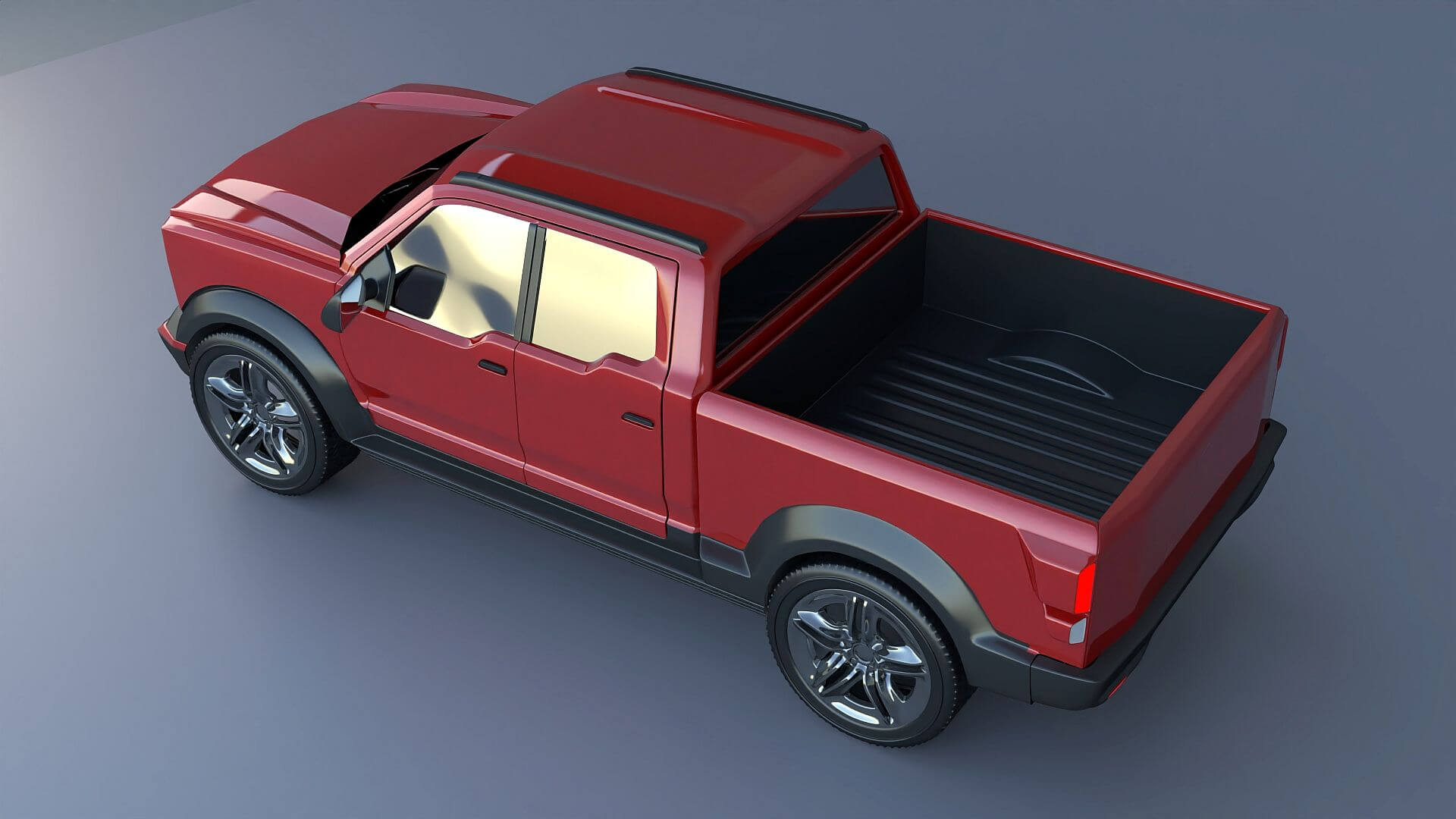 Generic Pickup Truck Concept - 3D Model by 3dmodelsbyme