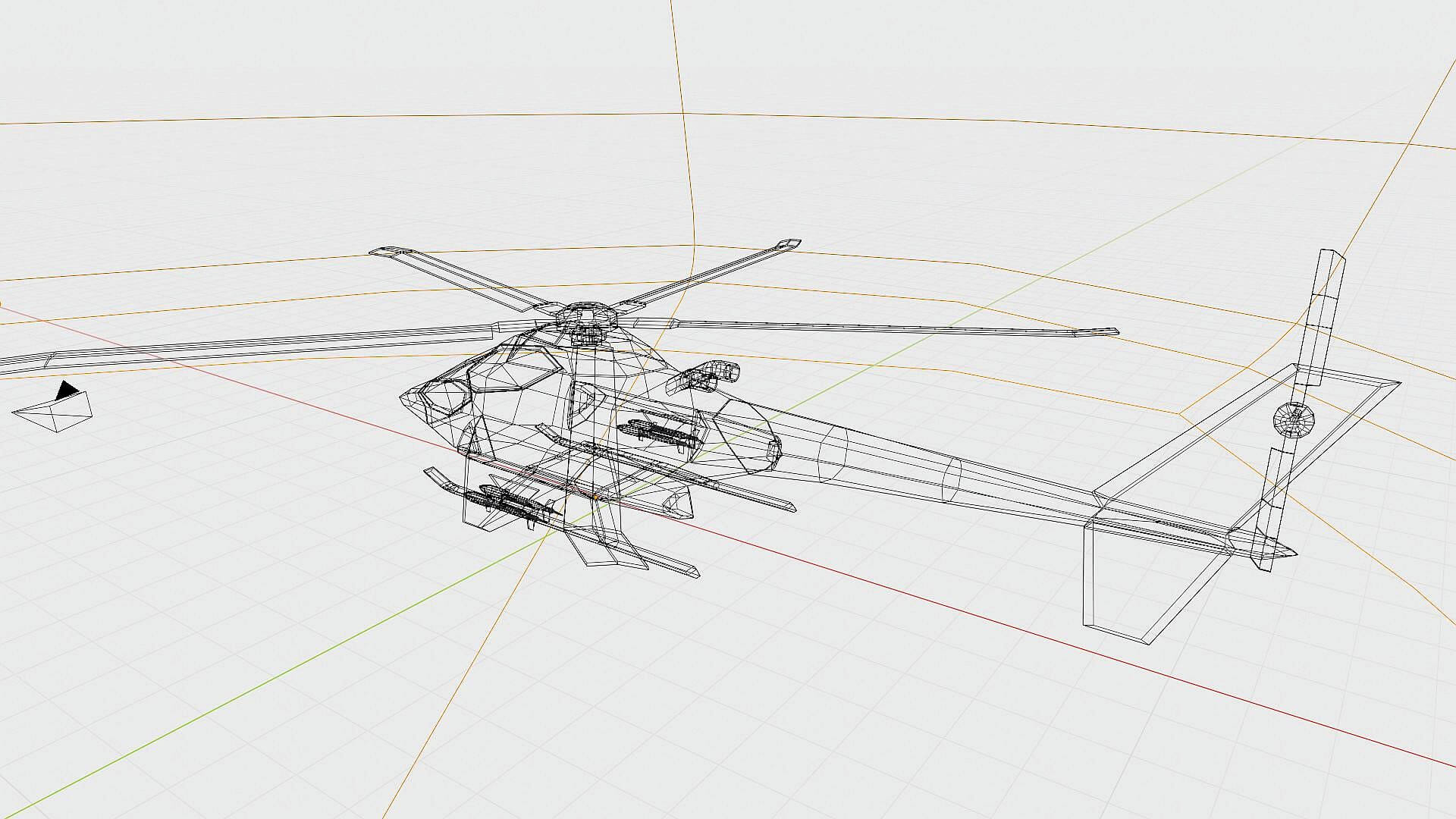 Lowpoly Military Helicopter - 3D Model by 3dmodelsbyme