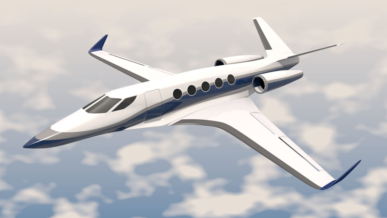 Space Eagle Aircraft Concept - 3D Model by 3dmodelsbyme