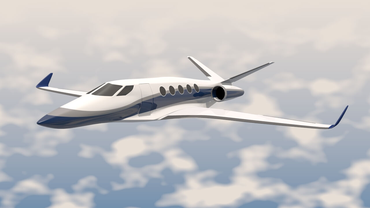 Space Eagle Aircraft Concept - 3D Model by 3dmodelsbyme