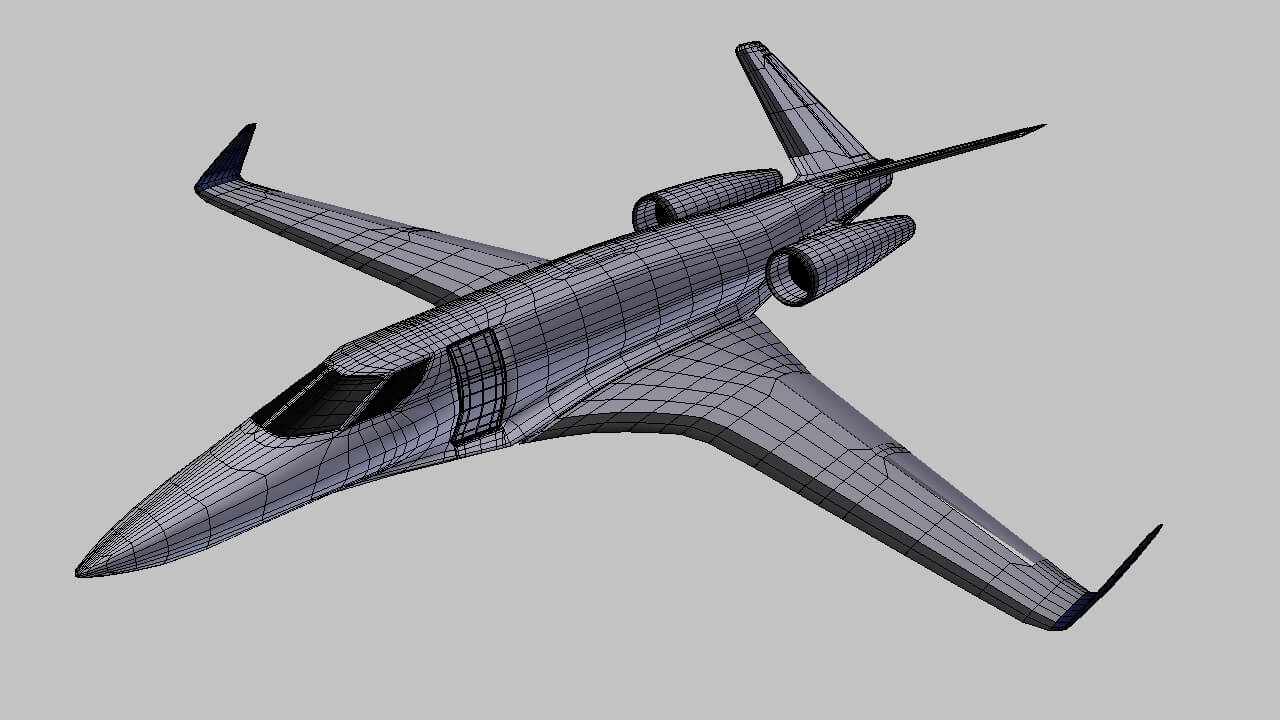 Space Eagle Aircraft Concept - 3D Model by 3dmodelsbyme