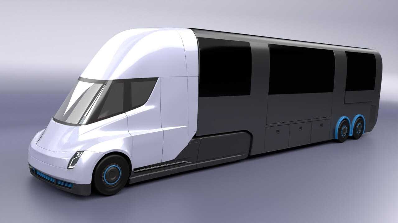 Tesla RV Semi Truck - 3D Model by 3dmodelsbyme