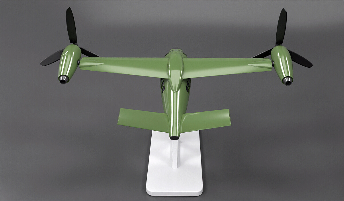 3D Printable VTOL Aircraft Concept by 3dmodelsbyme