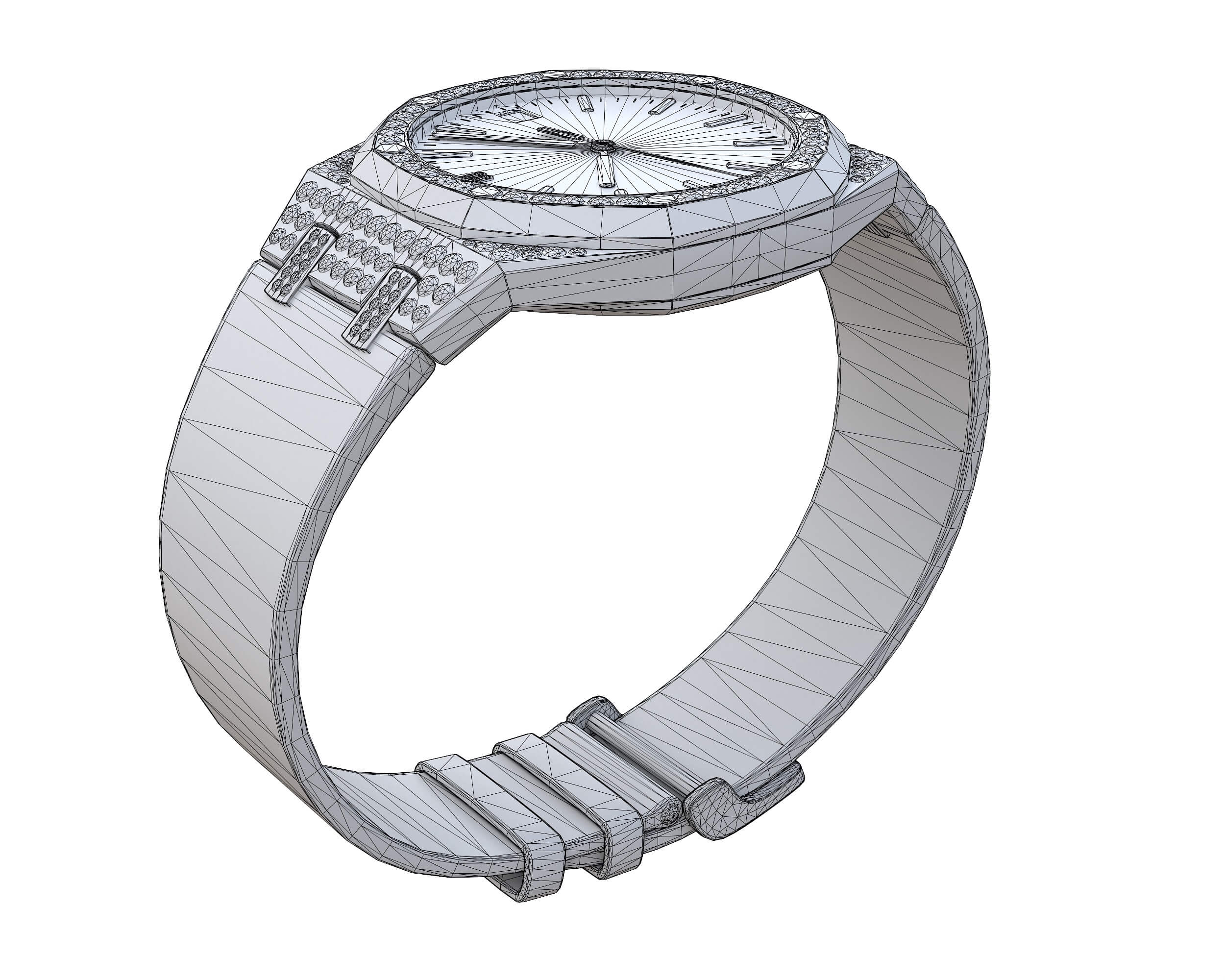 Audemars Piguet Royal Oak Watch - 3D Model by 3dmonk