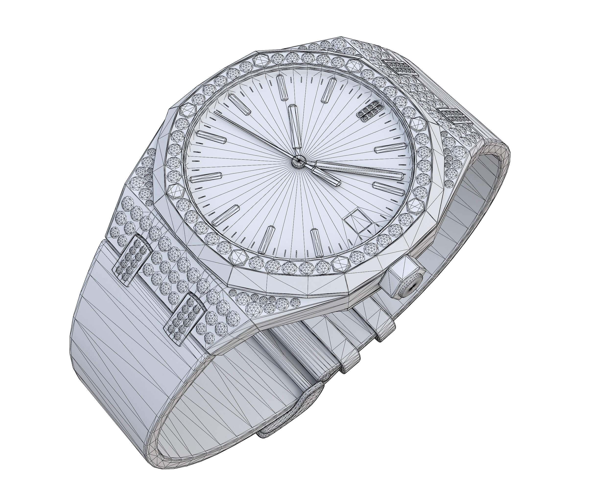 Audemars Piguet Royal Oak Watch - 3D Model by 3dmonk