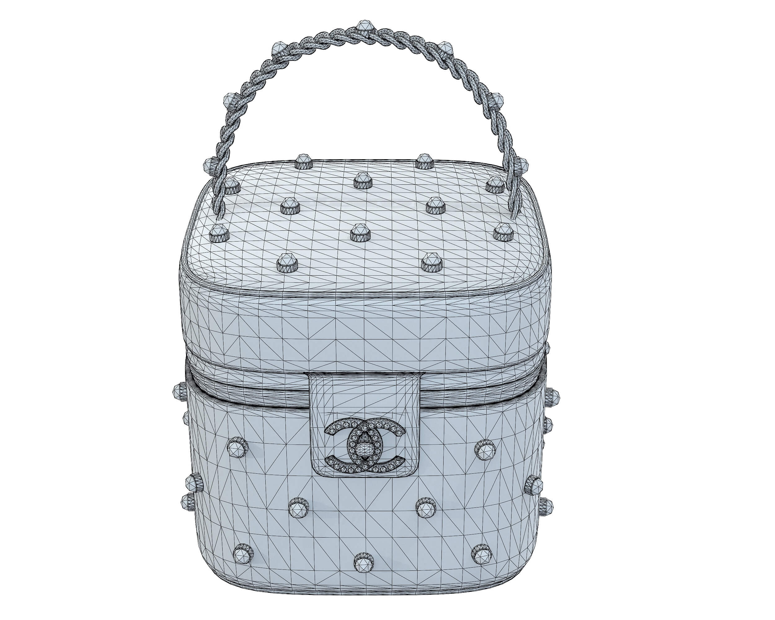 Chanel 1995 Crystal Vanity Handbag - 3D Model by 3dmonk