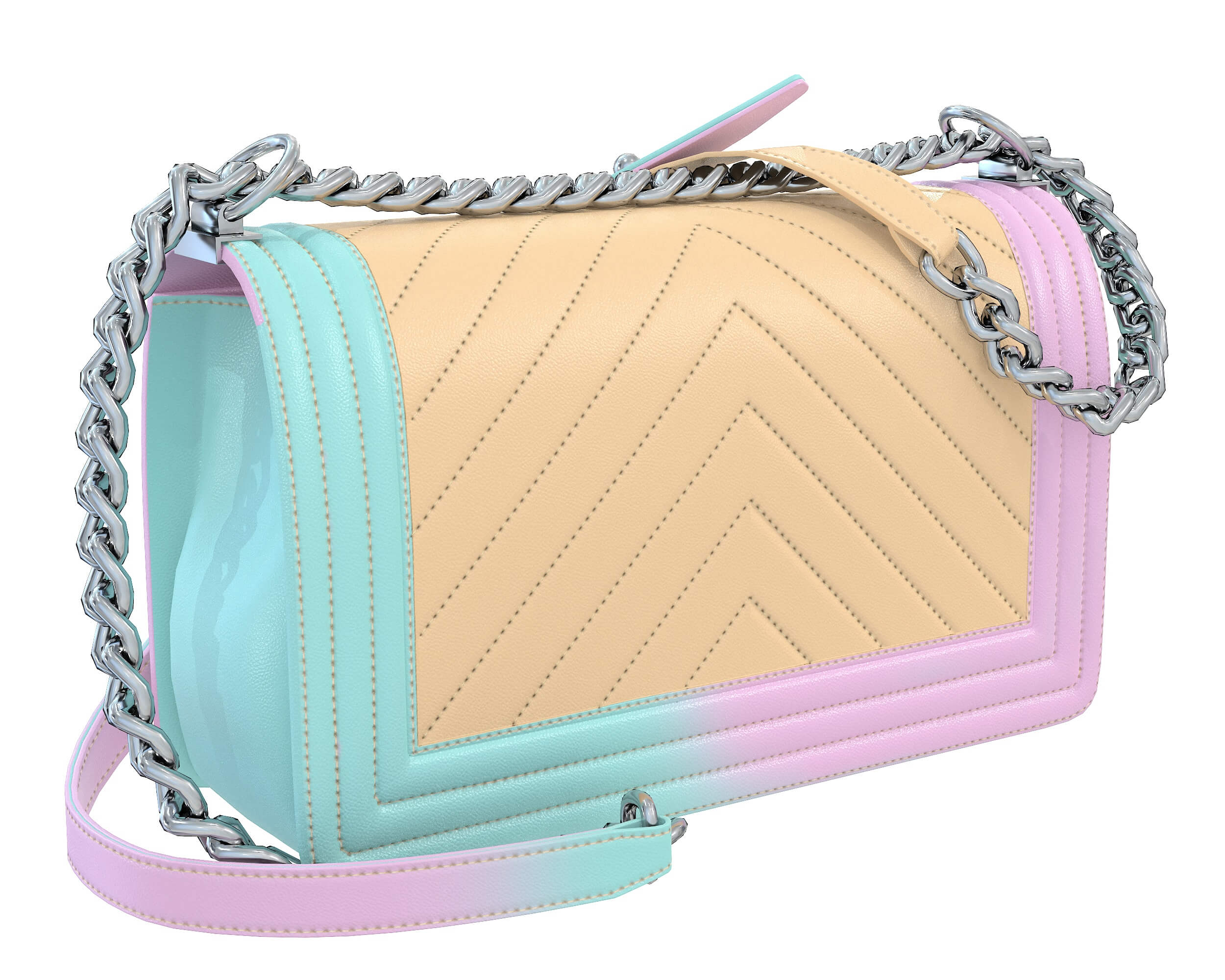 Chanel Boy Bag Color Rainbow - 3D Model by 3dmonk