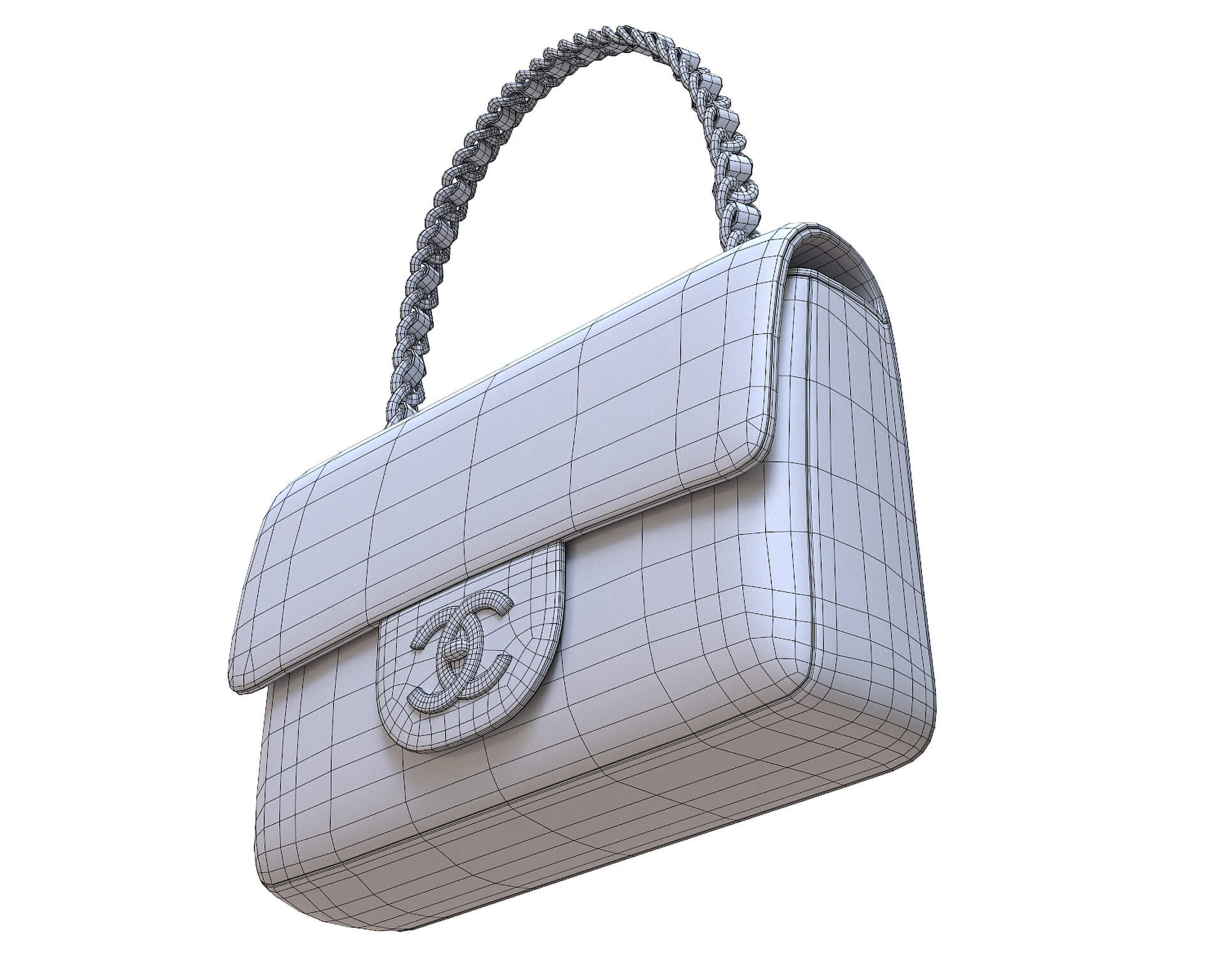 Chanel Classic Mini Flap Bag - 3D Model by 3dmonk