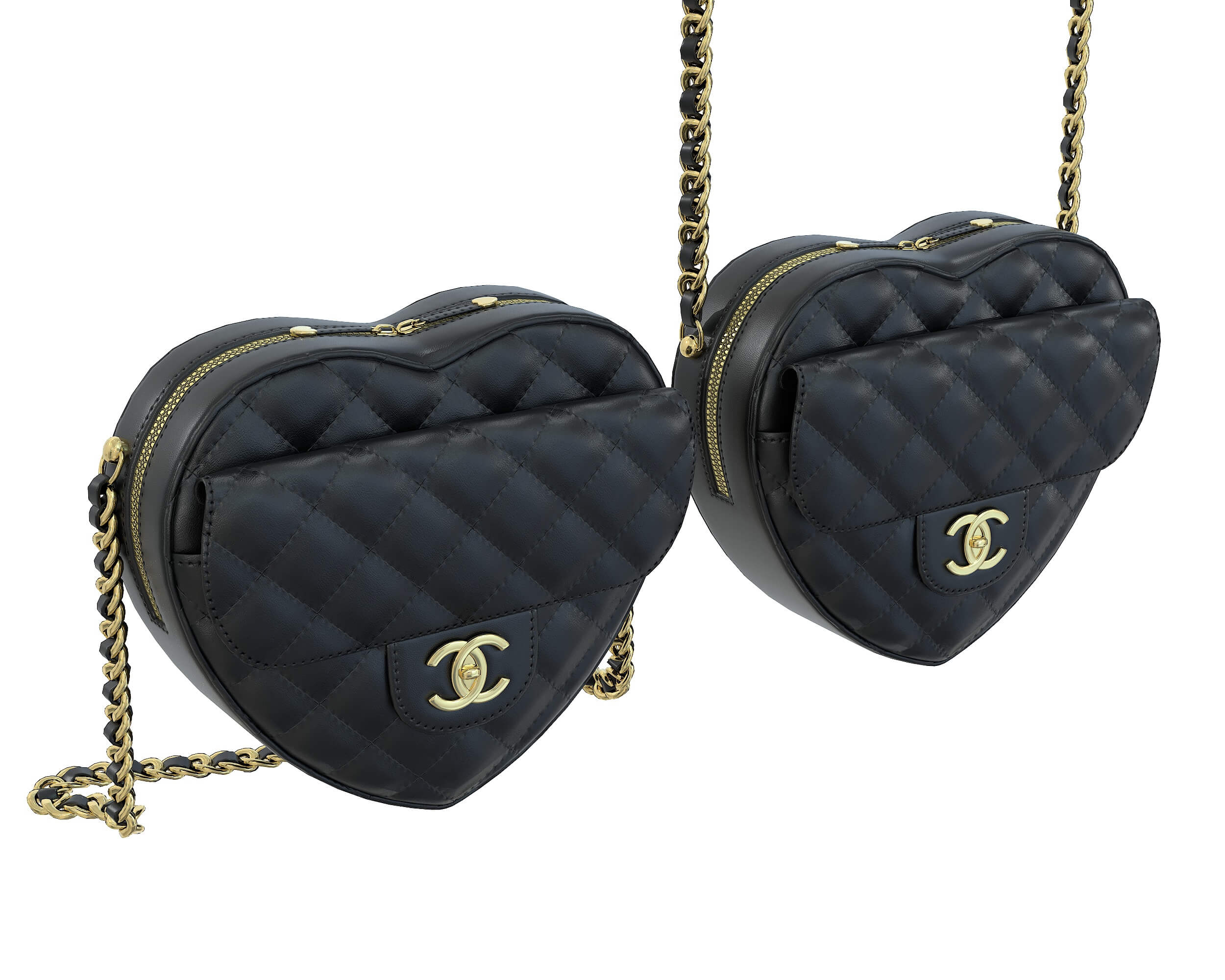 Chanel Heart Bag - 3D Model by 3dmonk