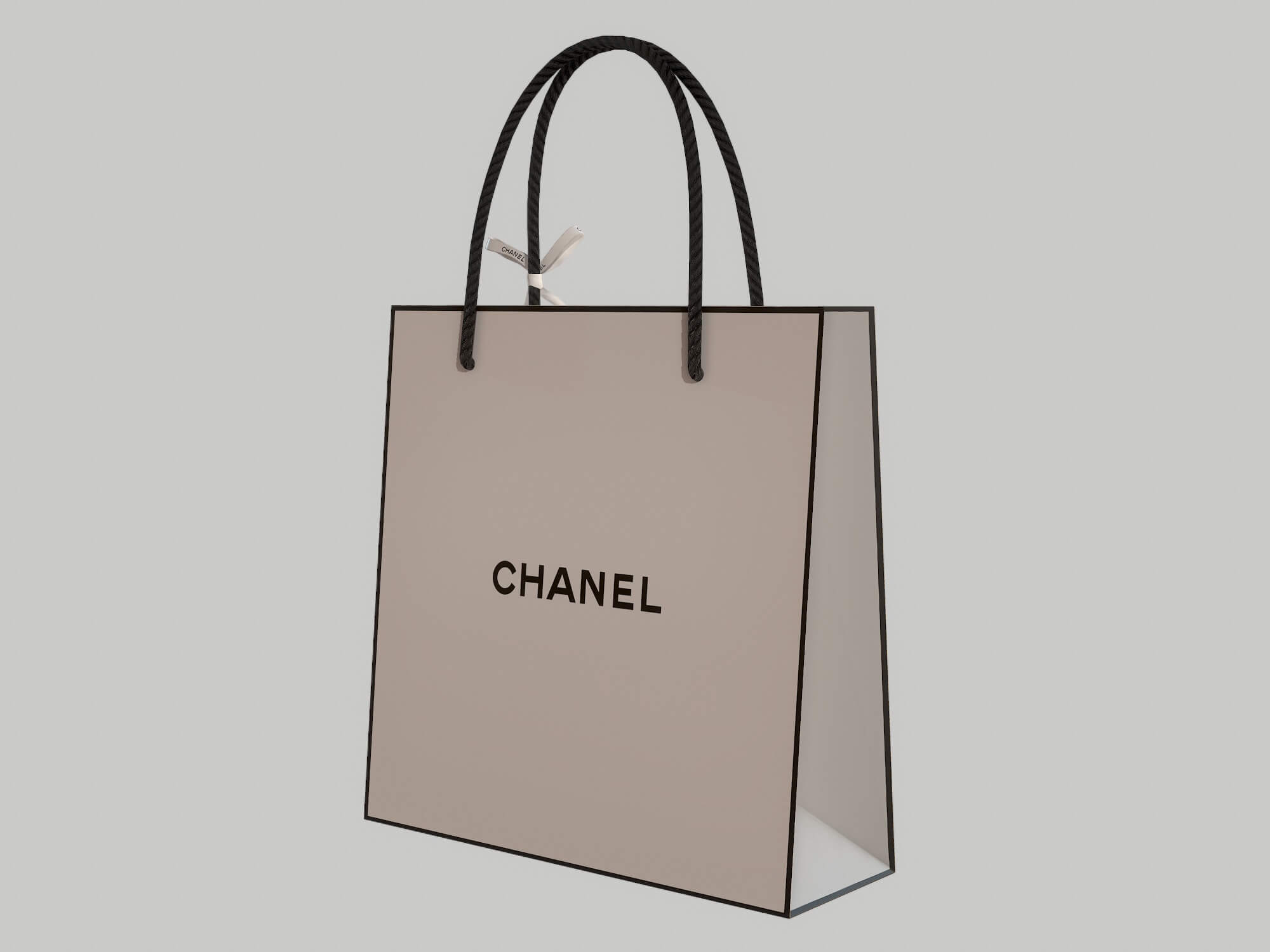 Chanel Paprer Bag - 3D Model by 3dmonk