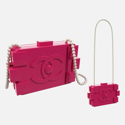 Chanel Pearl Lego Brick Clutch Bag Pink - 3D Model by 3dmonk