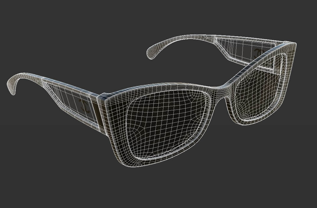 Chanel Rectangle Sunglasses 5430 - 3D Model by 3dmonk