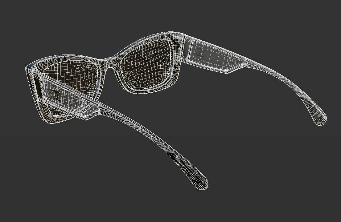 Chanel Rectangle Sunglasses 5430 - 3D Model by 3dmonk
