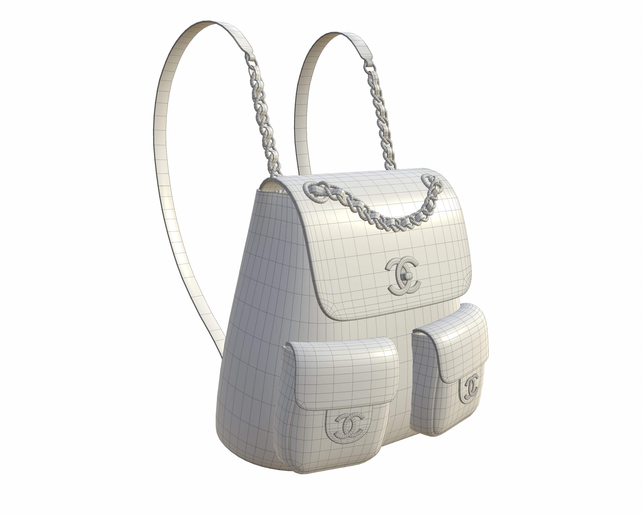 Chanel Small Backpack Red Bag - 3D Model by 3dmonk