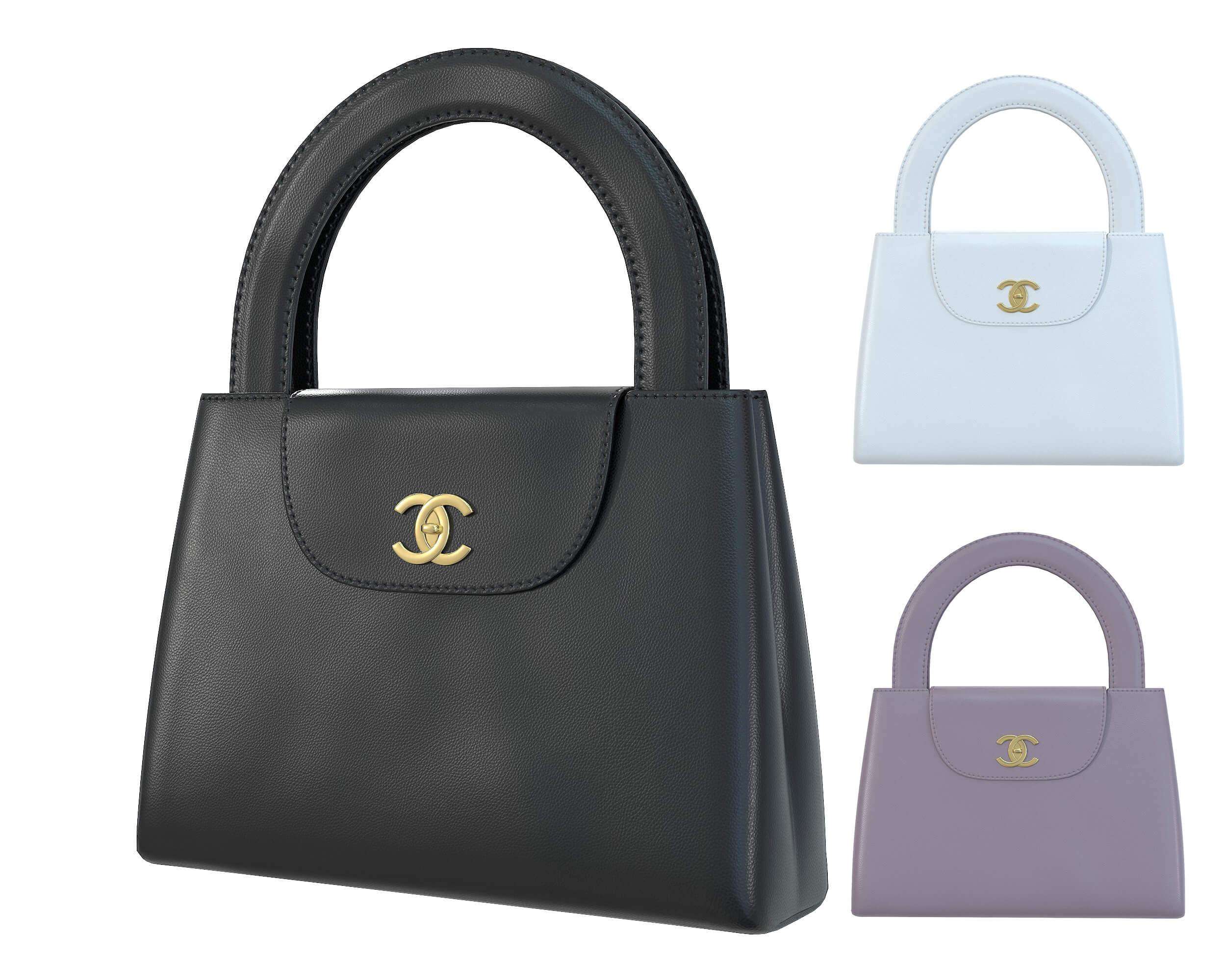 Chanel Vintage Kelly Bag - 3D Model by 3dmonk