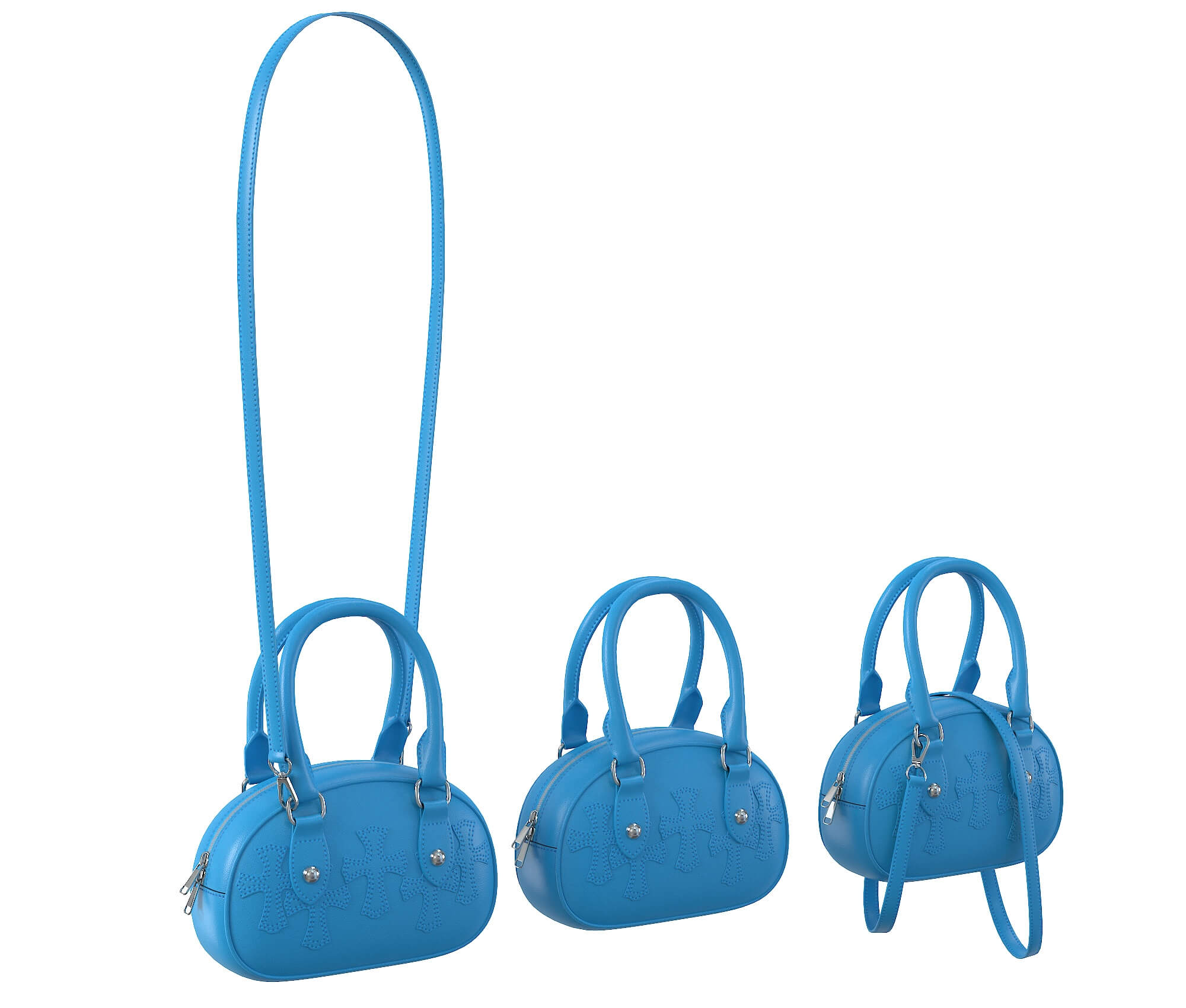 Chrome Hearts Bag With Straps - 3D Model by 3dmonk