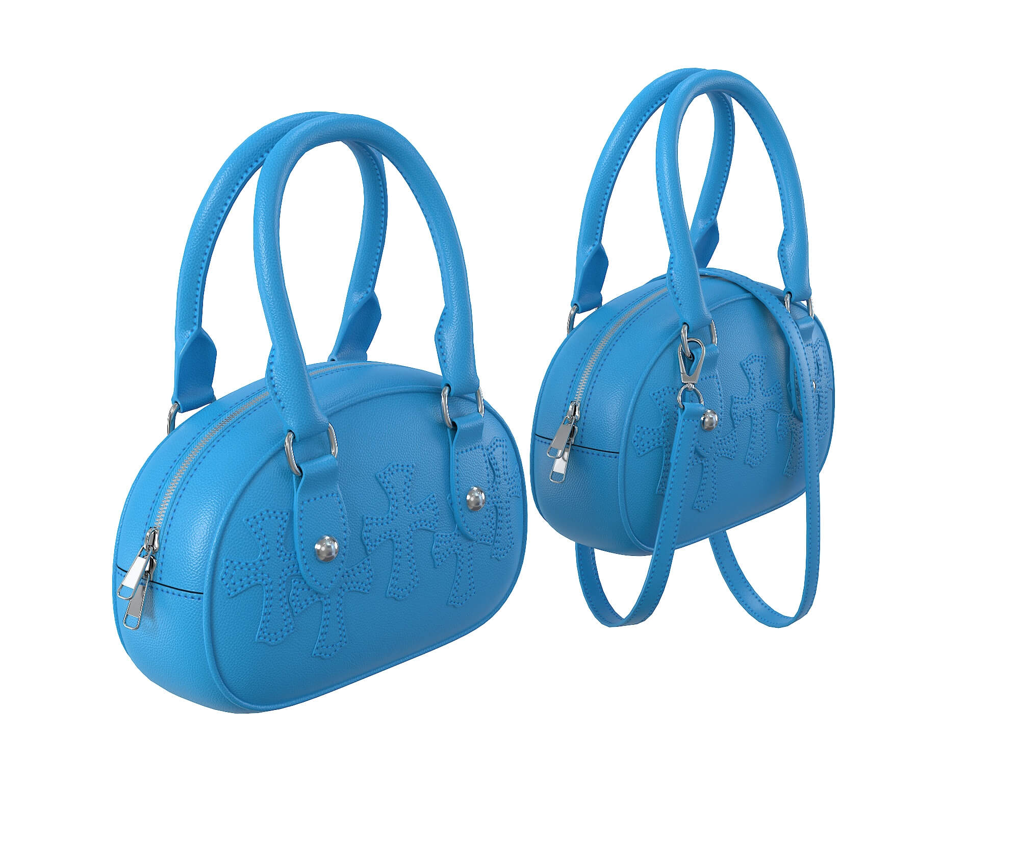 Chrome Hearts Bag With Straps - 3D Model by 3dmonk