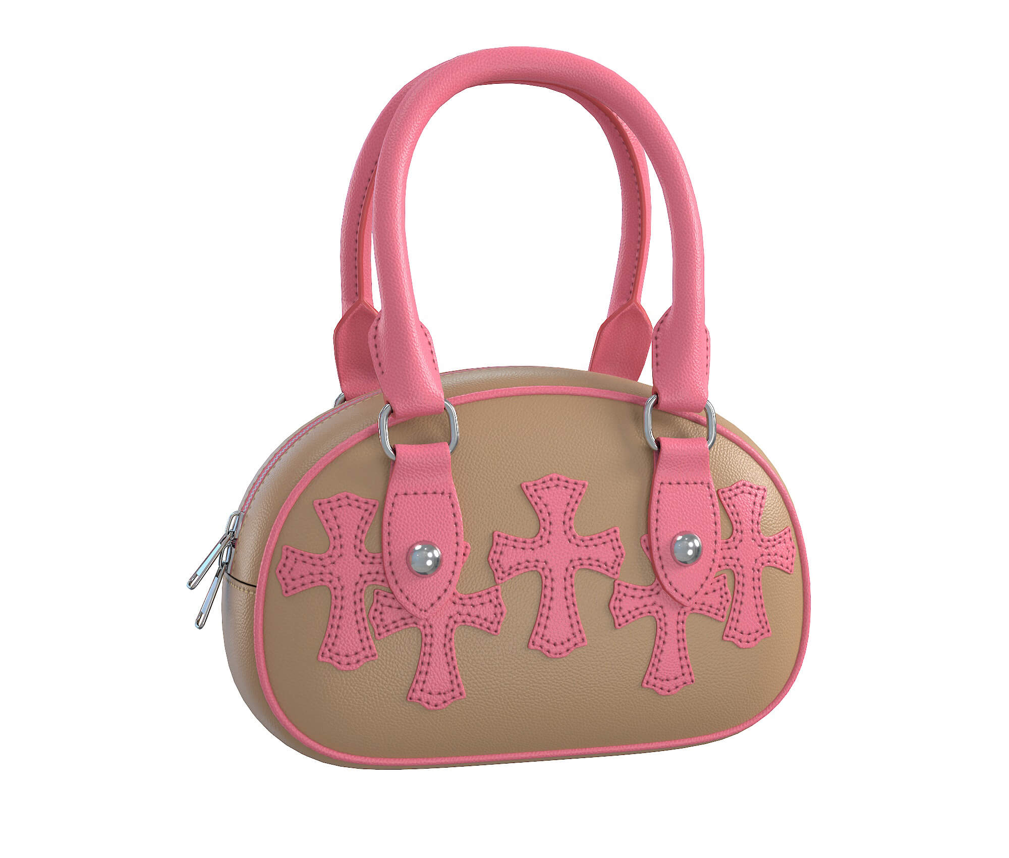 Chrome Hearts Bag With Straps - 3D Model by 3dmonk