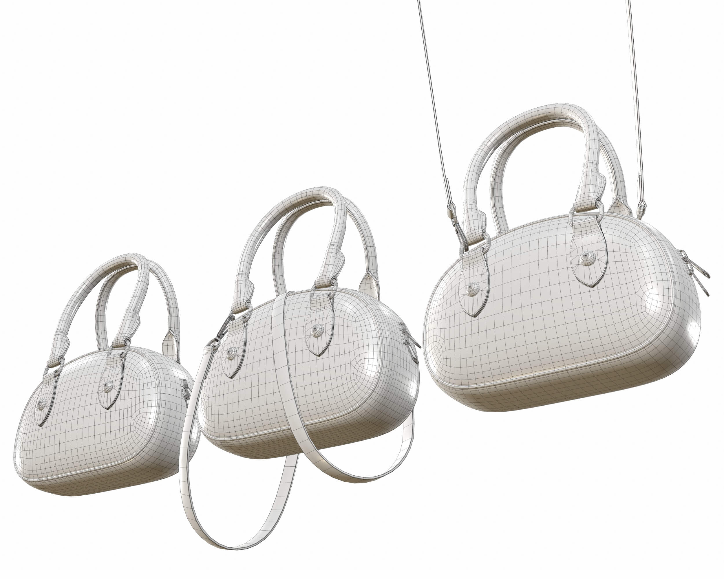 Chrome Hearts Bag With Straps - 3D Model by 3dmonk