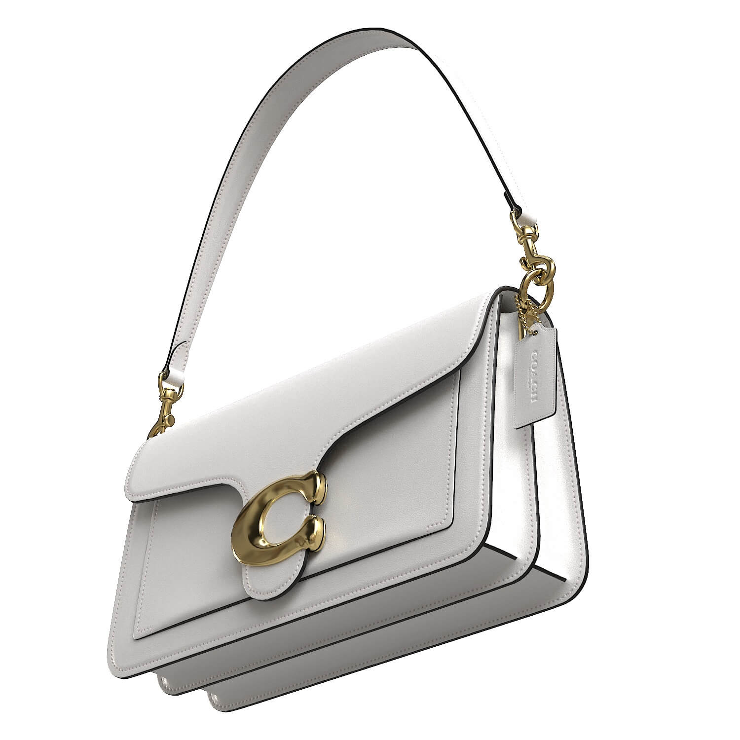 Coach Tabby Shoulder Bag White - 3D Model by 3dmonk