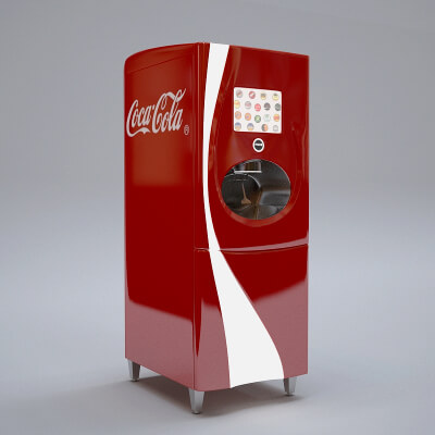Coca-Cola Freestyle Soda Dispensing Machine 3D Model by 3dmonk