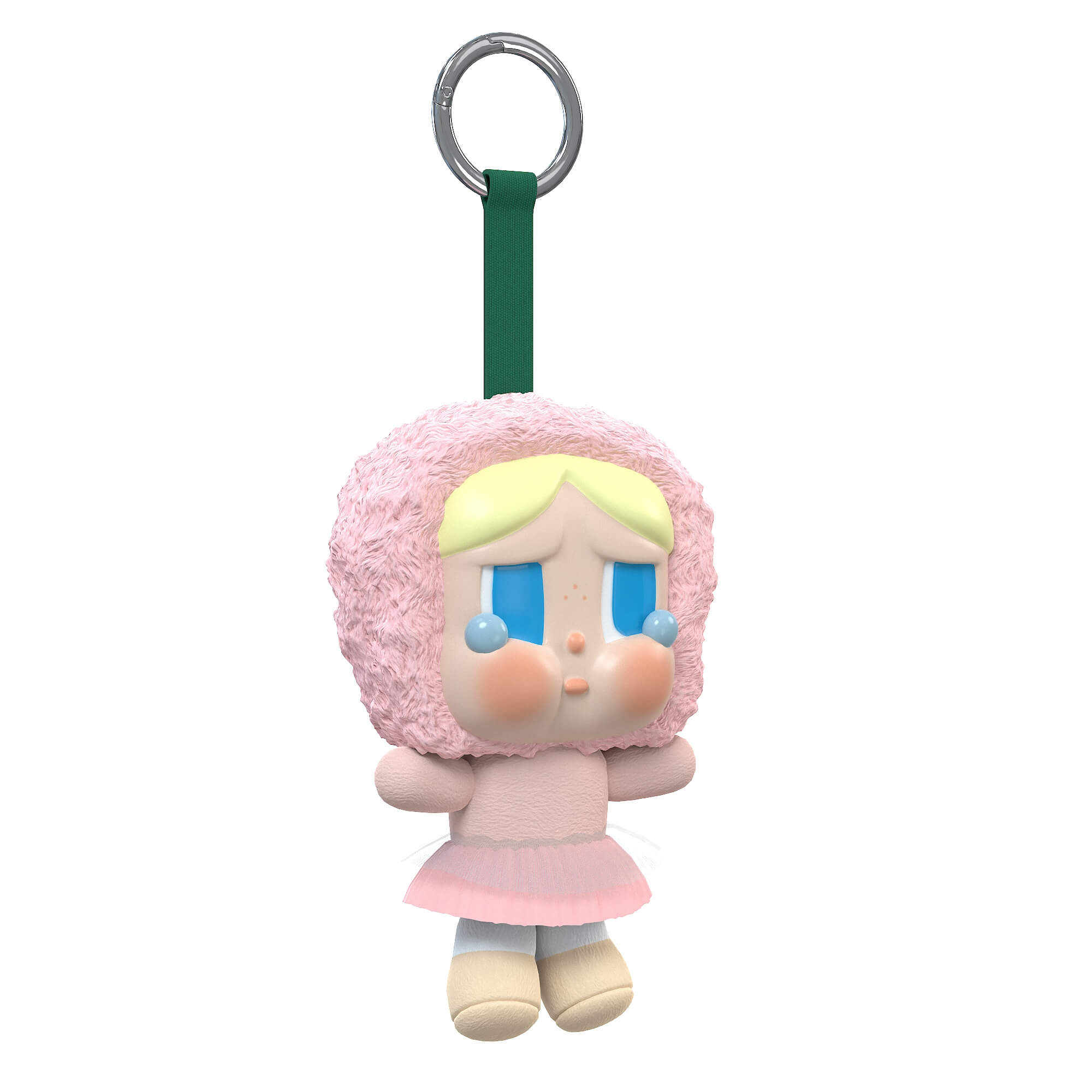 Cry Baby Face Doll Keychain - 3D Model by 3dmonk