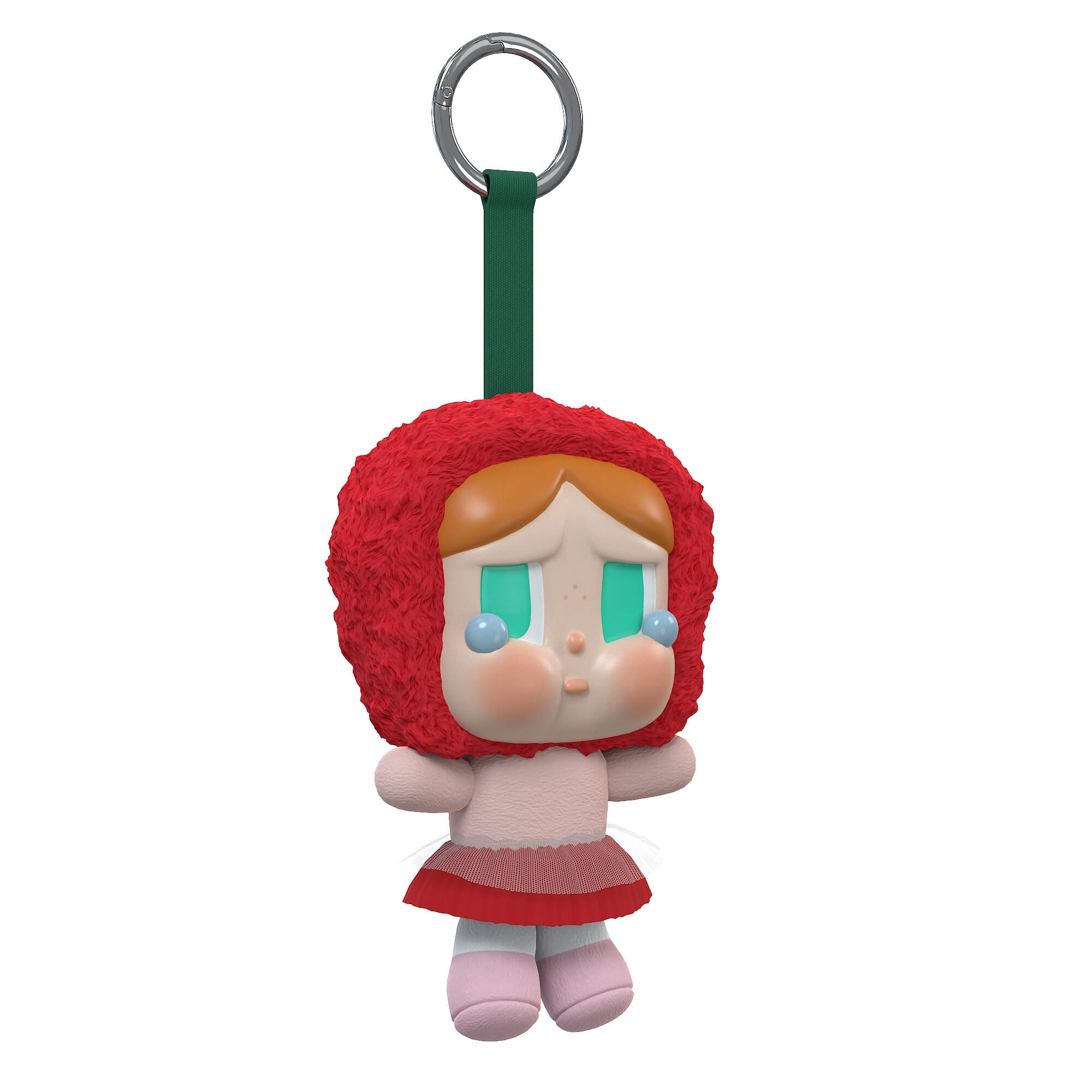 Cry Baby Face Doll Keychain - 3D Model by 3dmonk