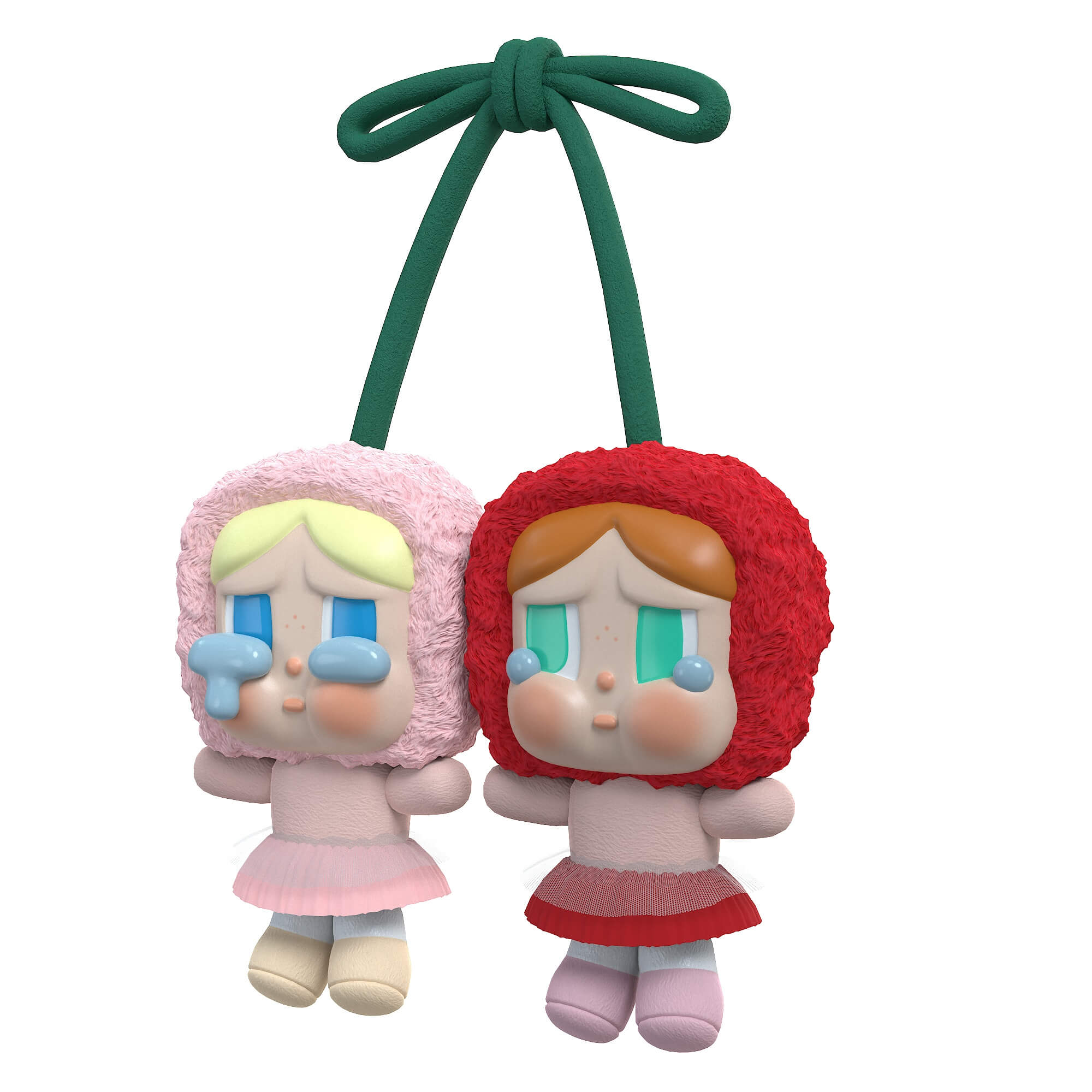 Cry Baby Face Doll Keychain - 3D Model by 3dmonk