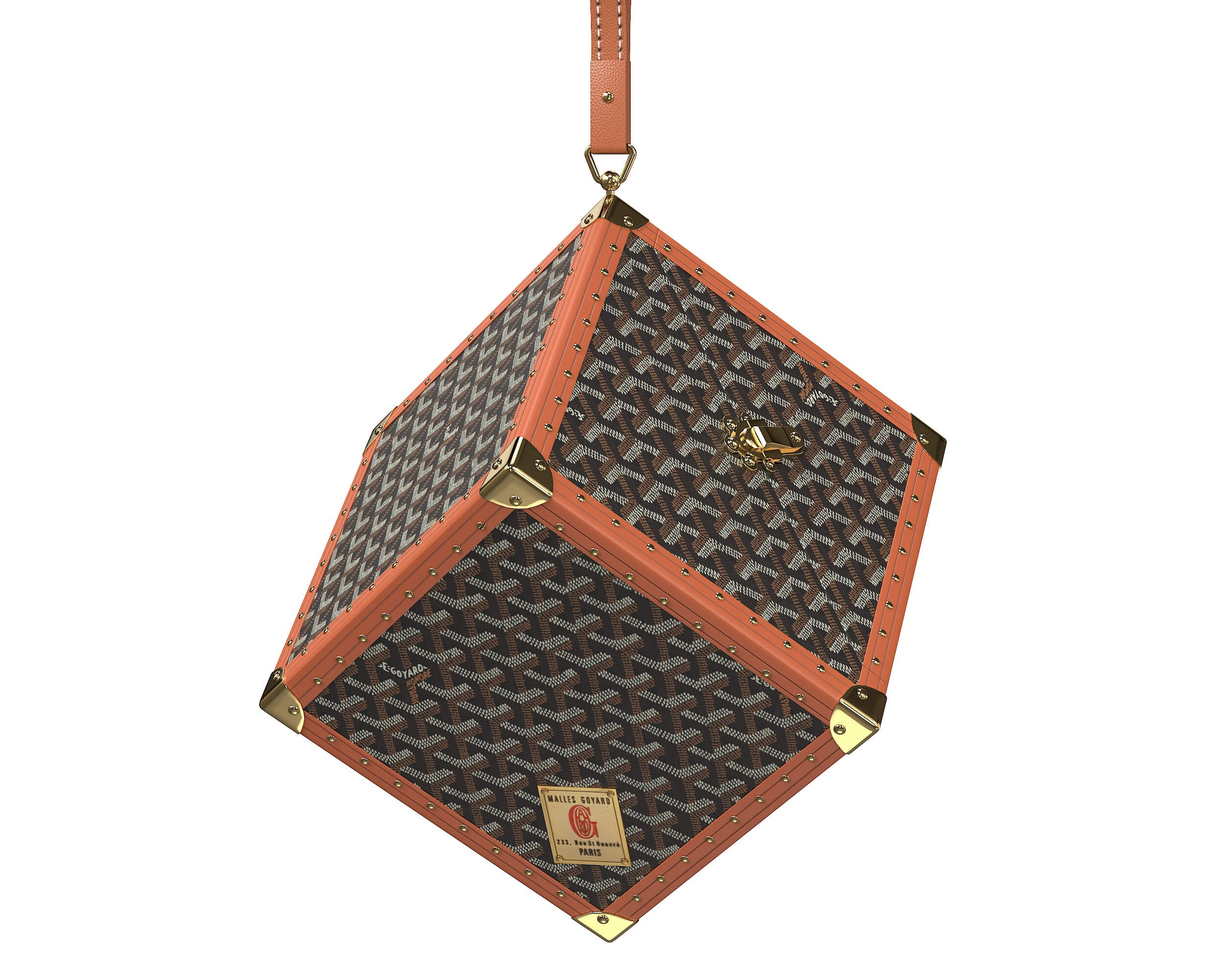Goyard De Trunk Bag - 3D Model by 3dmonk