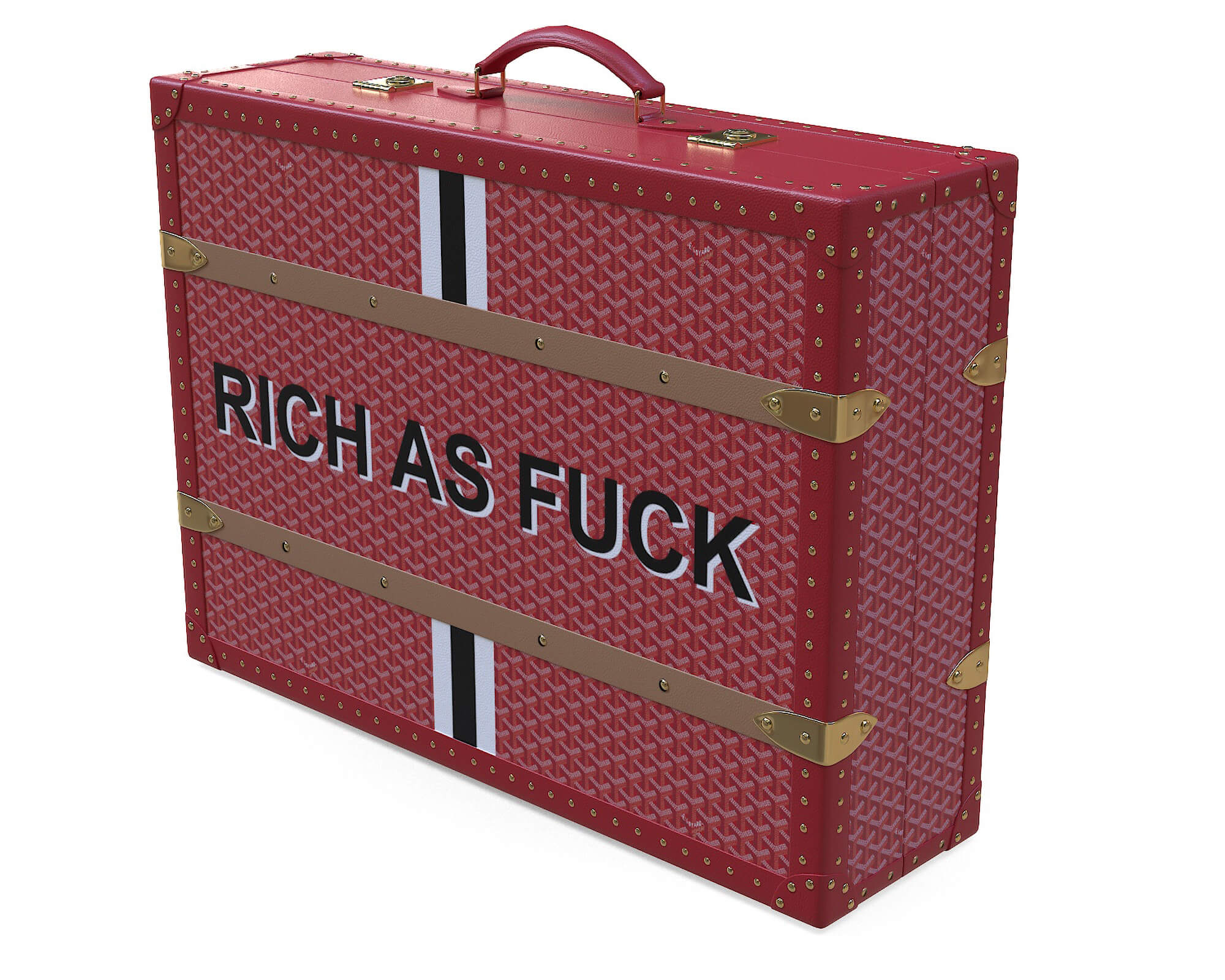 Goyard Suitcase Rich as F - 3D Model by 3dmonk