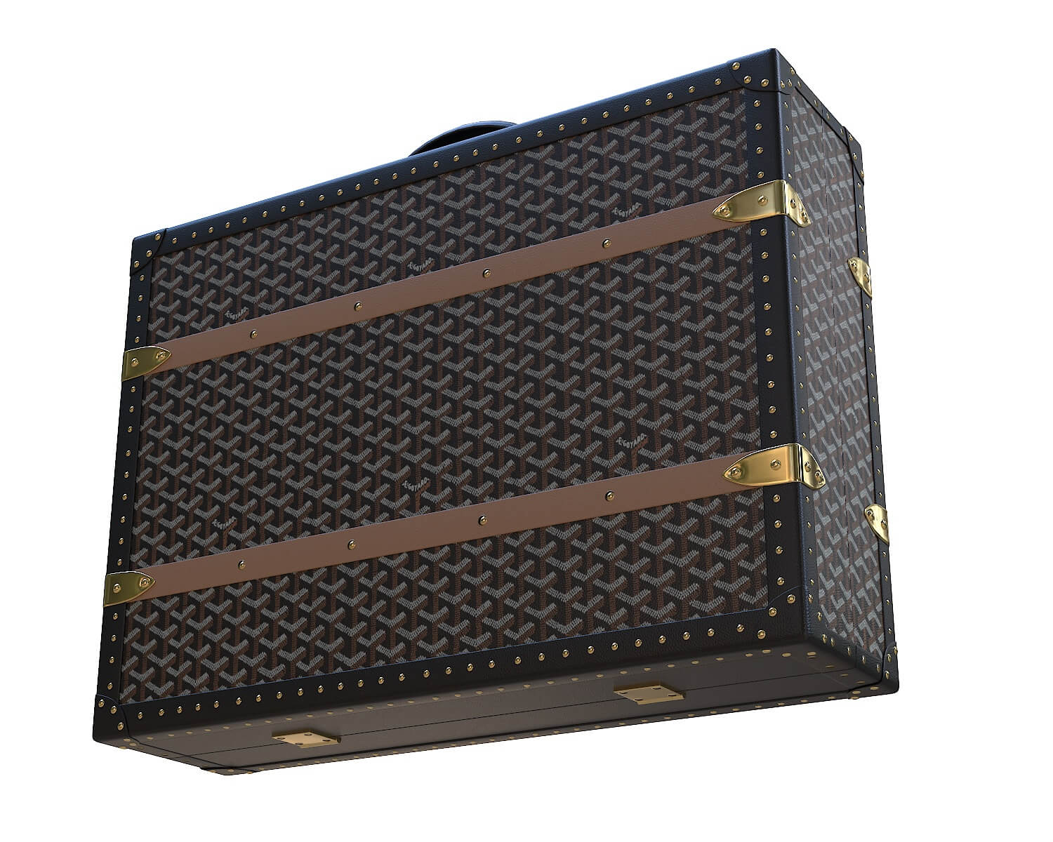 Goyard Suitcase Rich as F - 3D Model by 3dmonk
