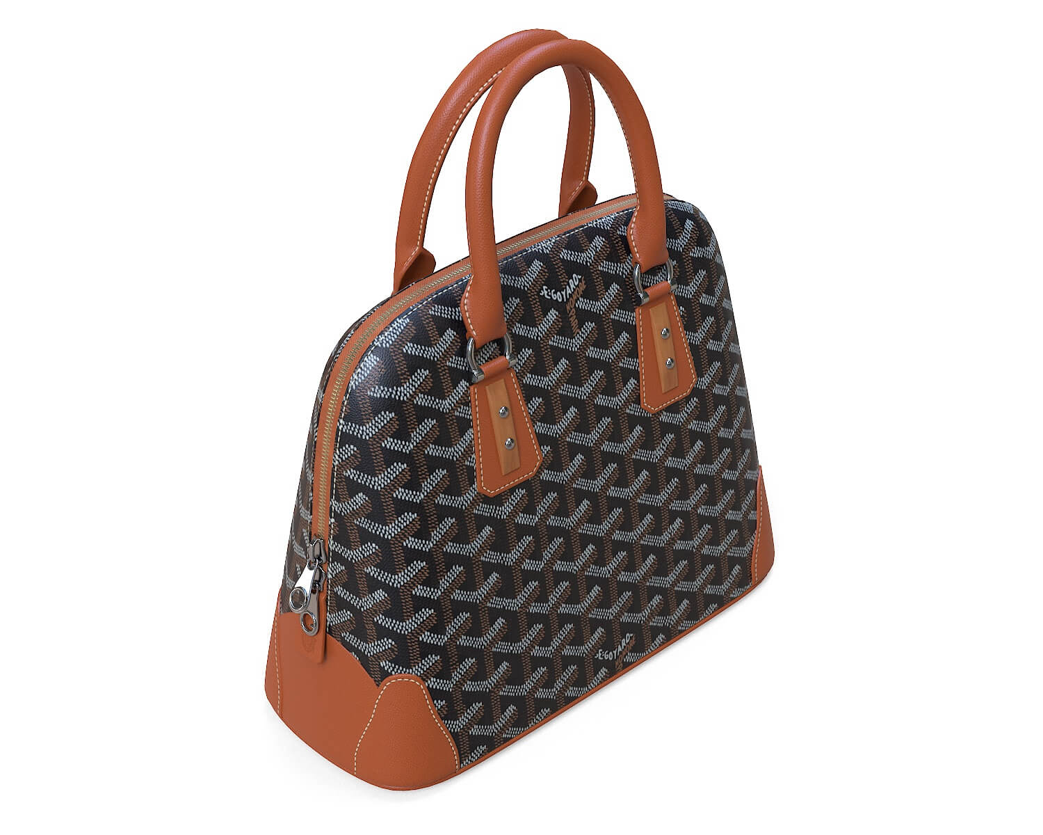 Goyard Vendome Bag Brown - 3D Model by 3dmonk