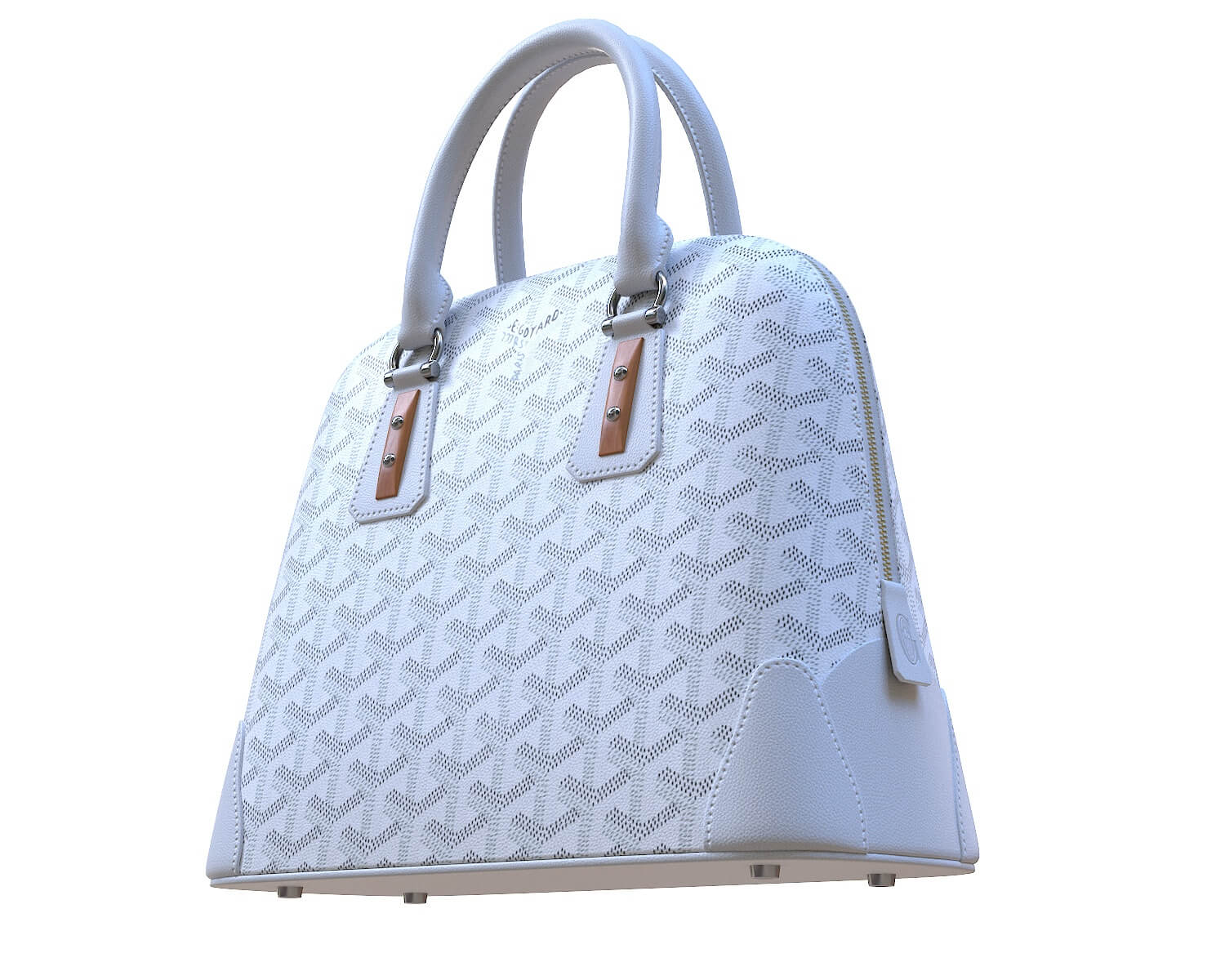 Goyard Vendome Bag White - 3D Model by 3dmonk