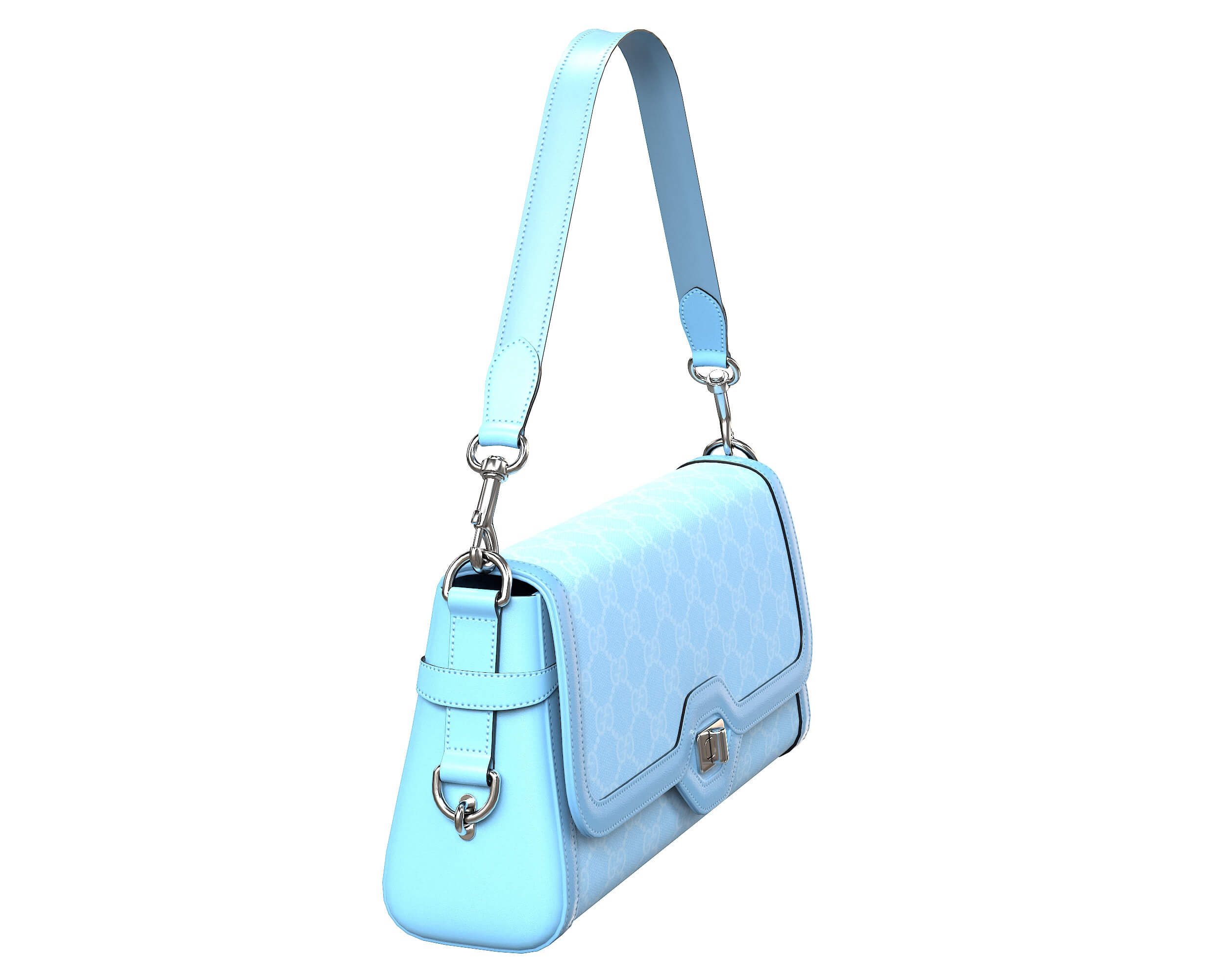 Gucci Luce Bag Blue - 3D Model by 3dmonk