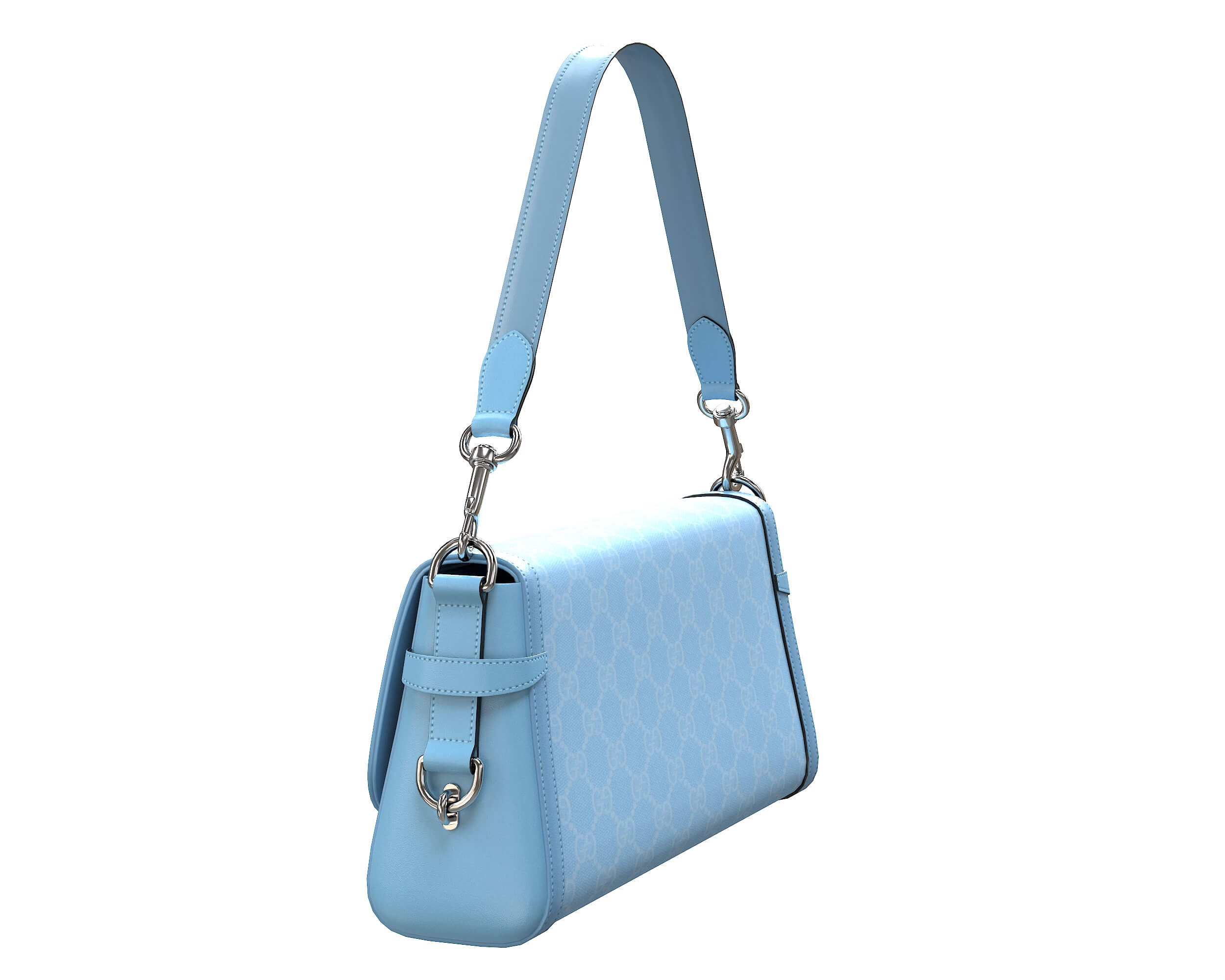 Gucci Luce Bag Blue - 3D Model by 3dmonk