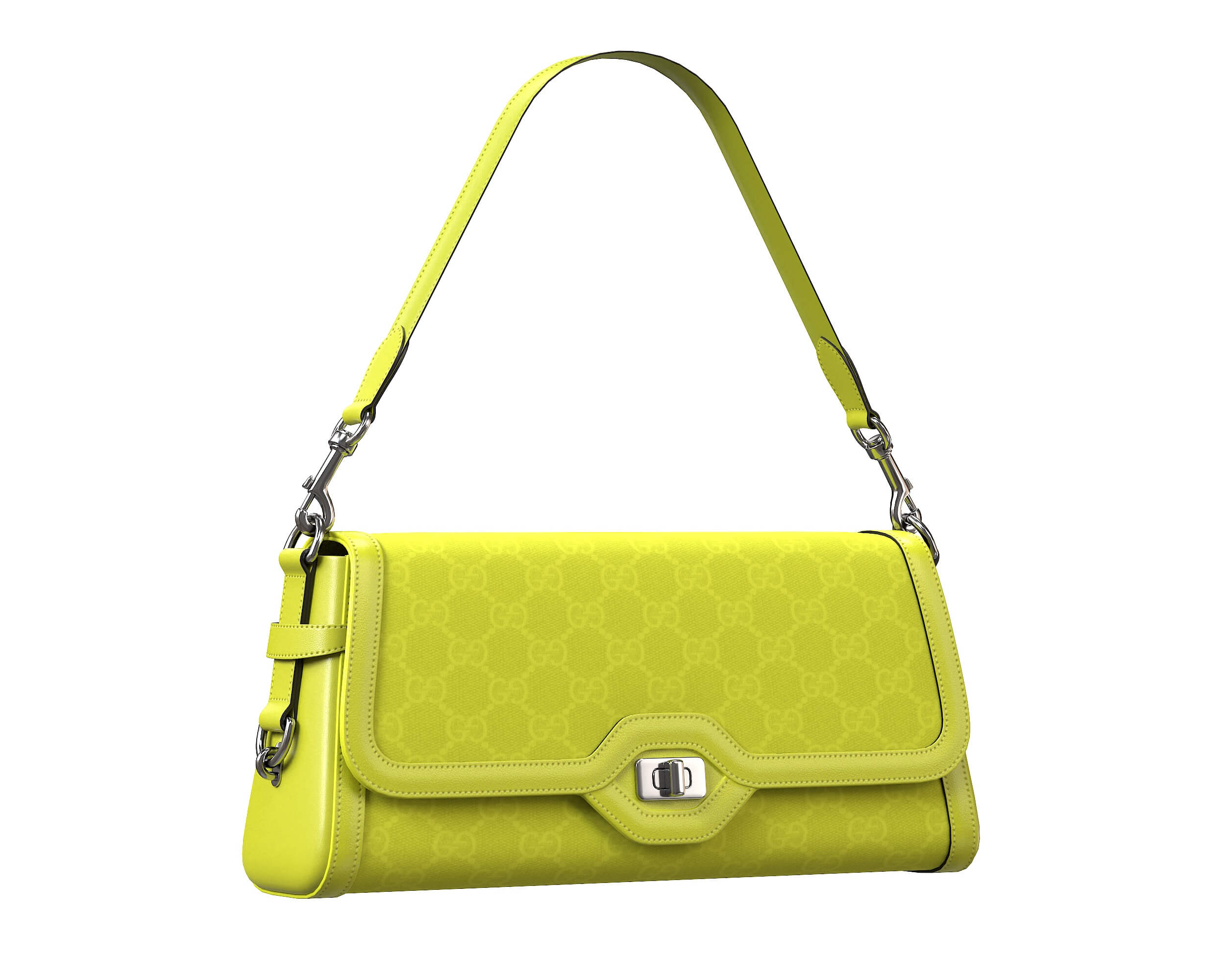 Gucci Luce Bag Green - 3D Model by 3dmonk