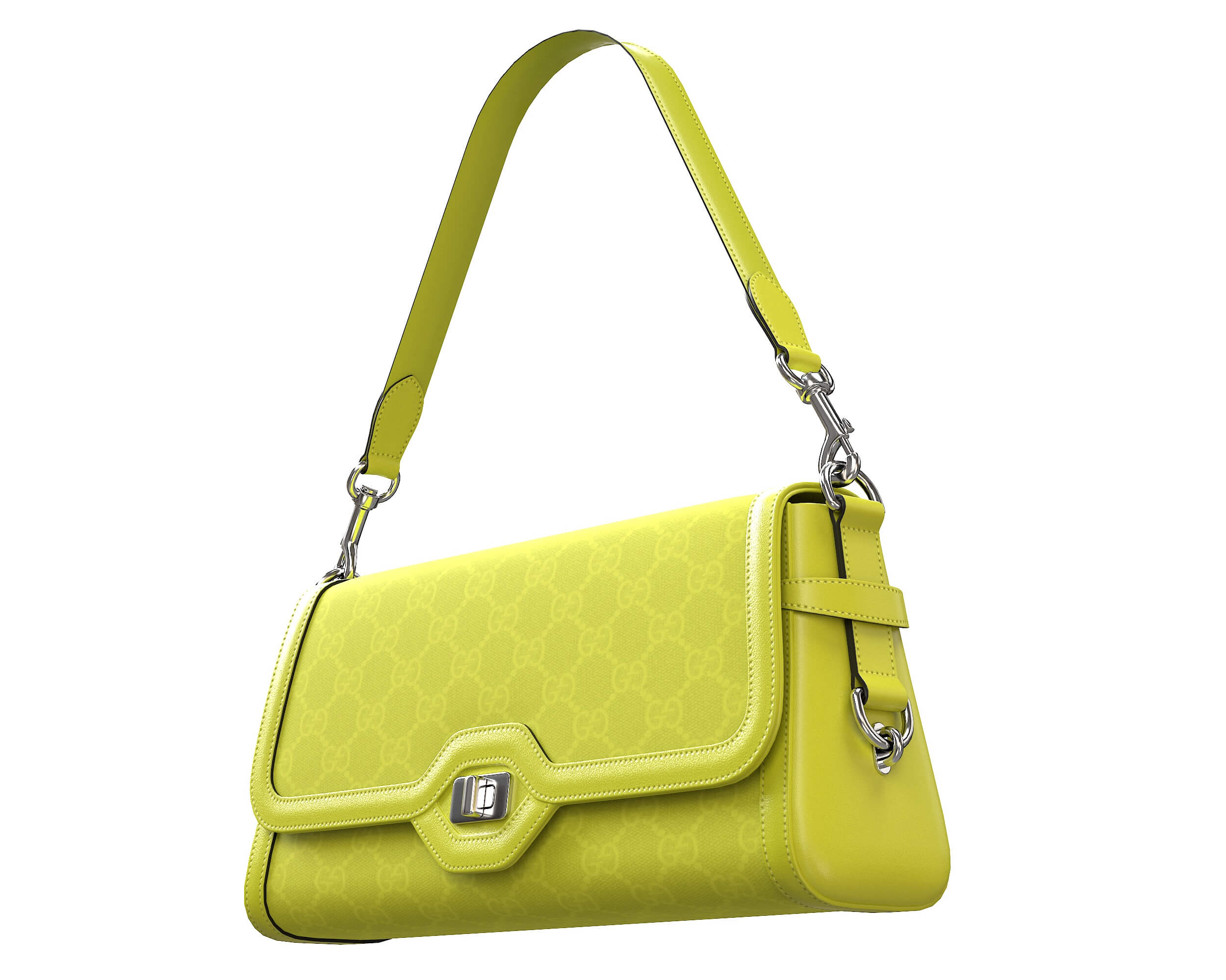 Gucci Luce Bag Green - 3D Model by 3dmonk