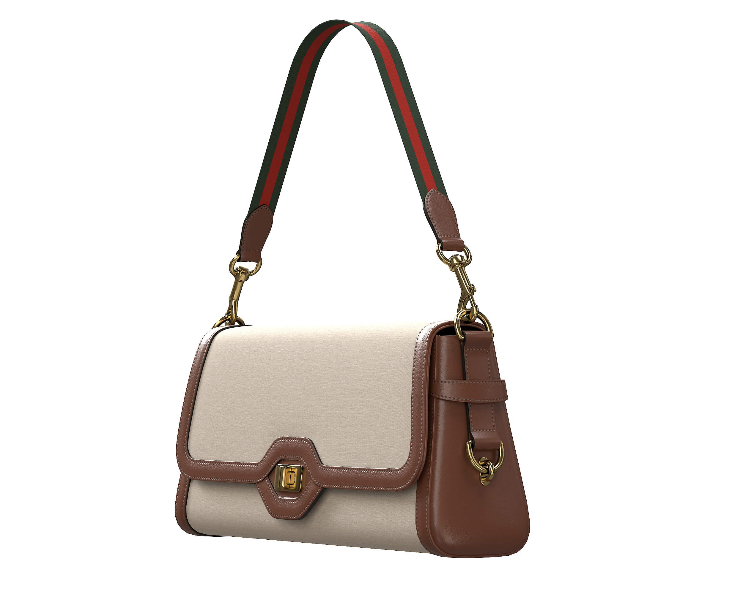 Gucci Luce Bag Light Brown - 3D Model by 3dmonk