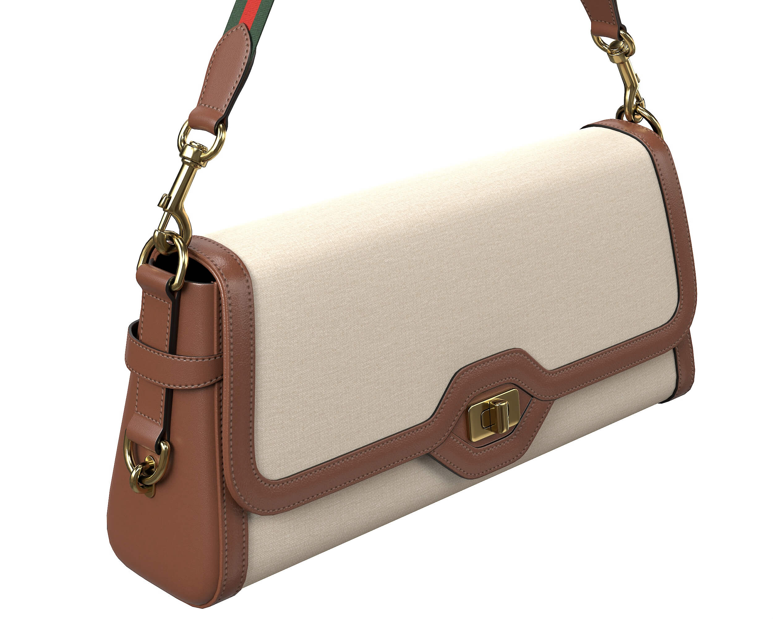 Gucci Luce Bag Light Brown - 3D Model by 3dmonk