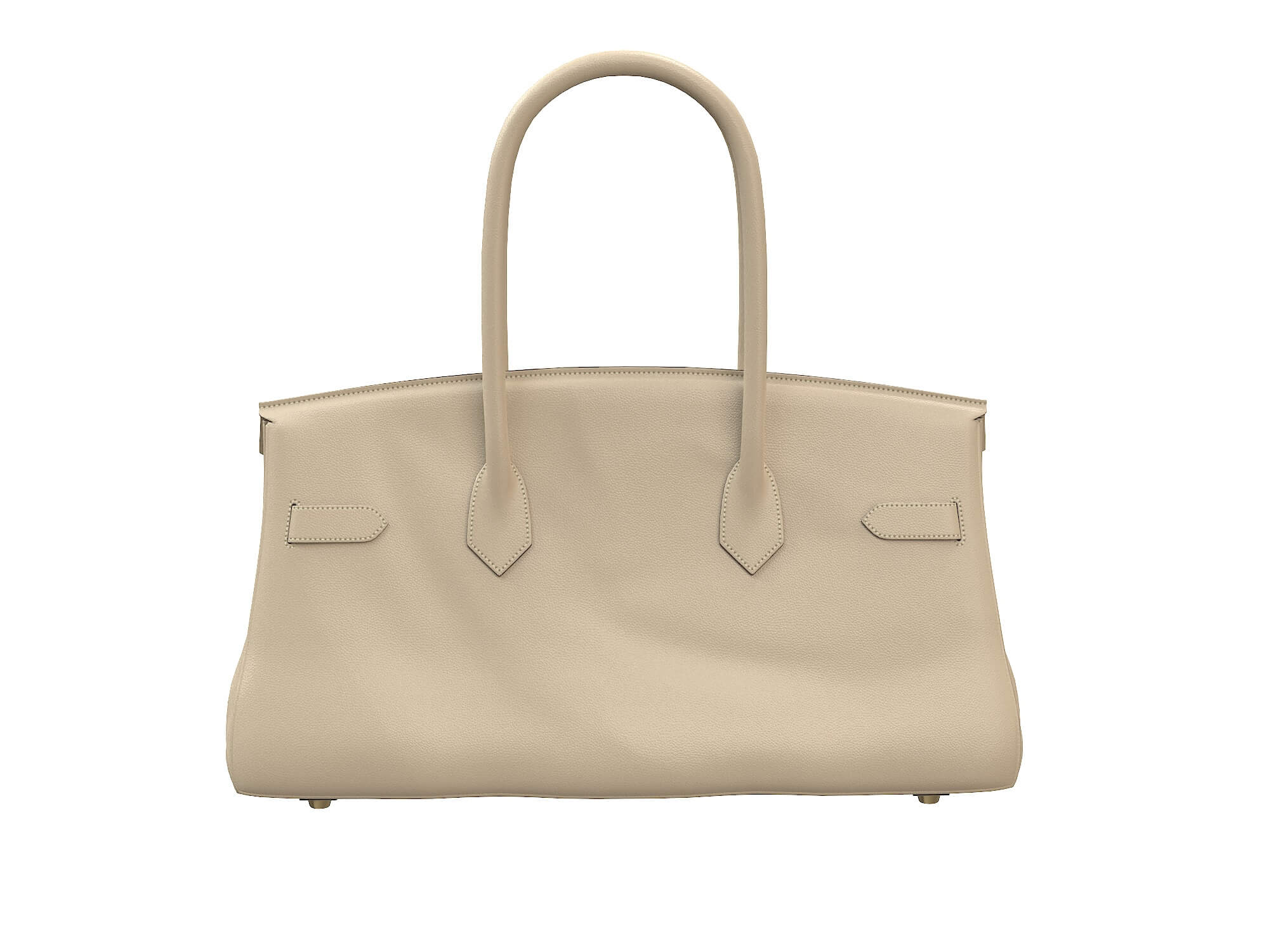 Hermes Birkin Bag 42 Cream - 3D Model by 3dmonk