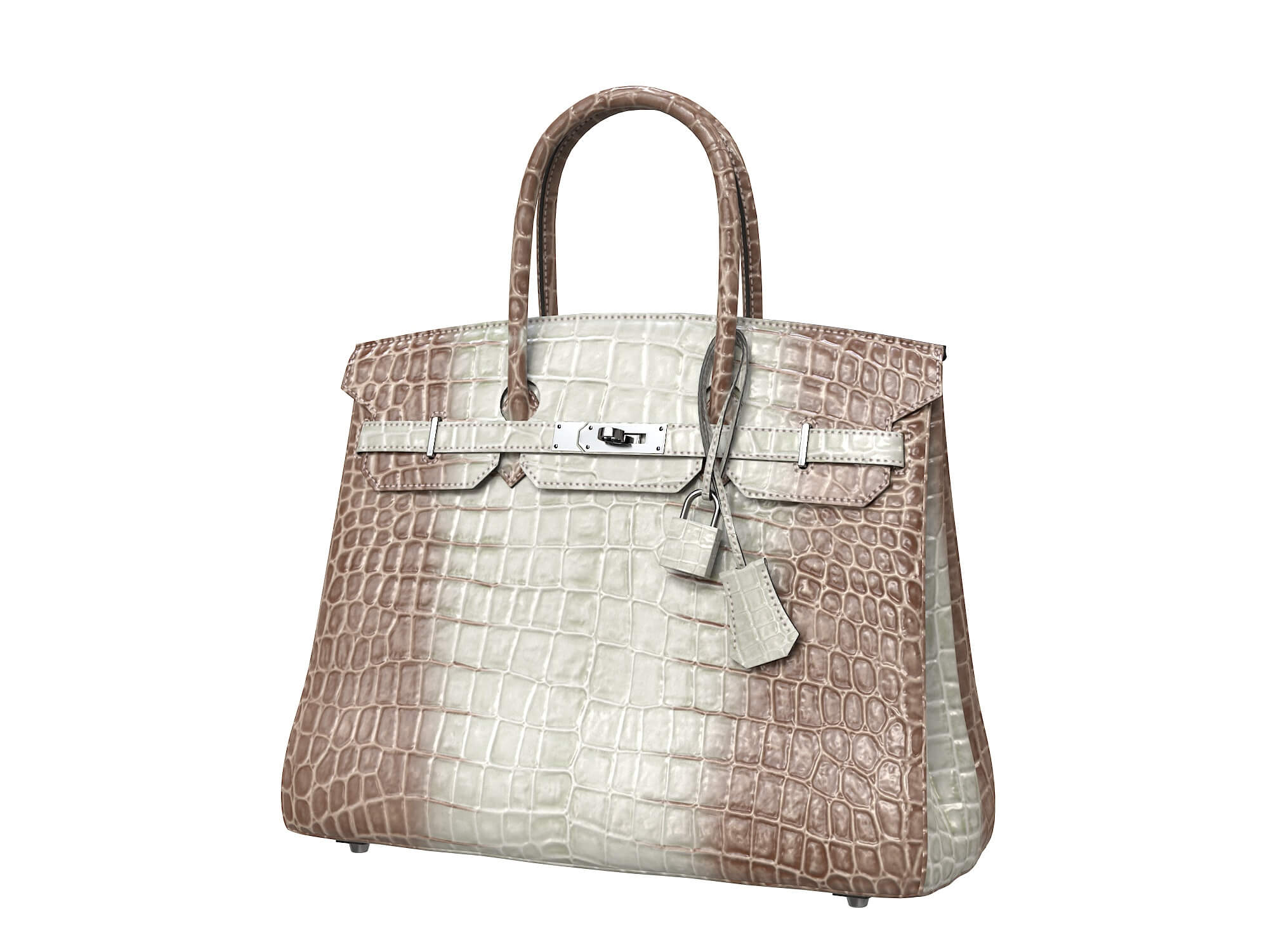 Hermes Birkin Bag Alligator Leather - 3D Model by 3dmonk
